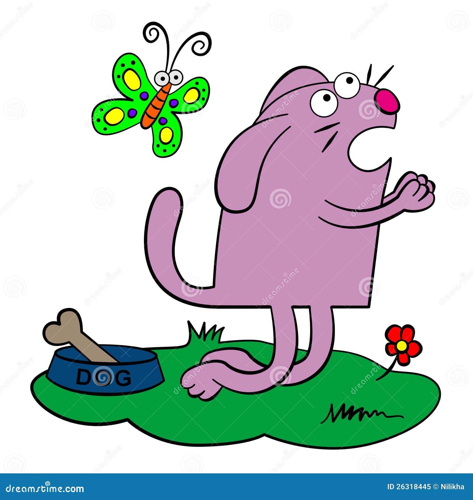 Doggy pray stock illustration. Illustration of humor - 26318445