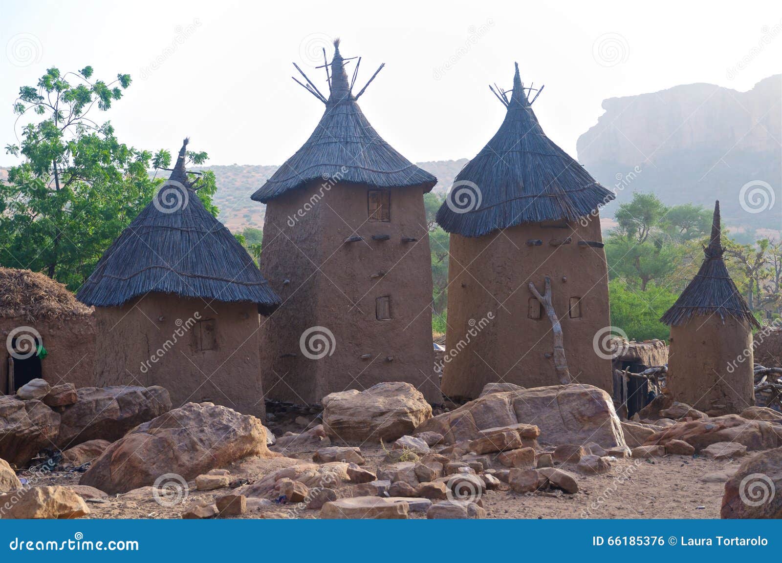 Dogon houses stock photo. Image of building, provisions - 66185376