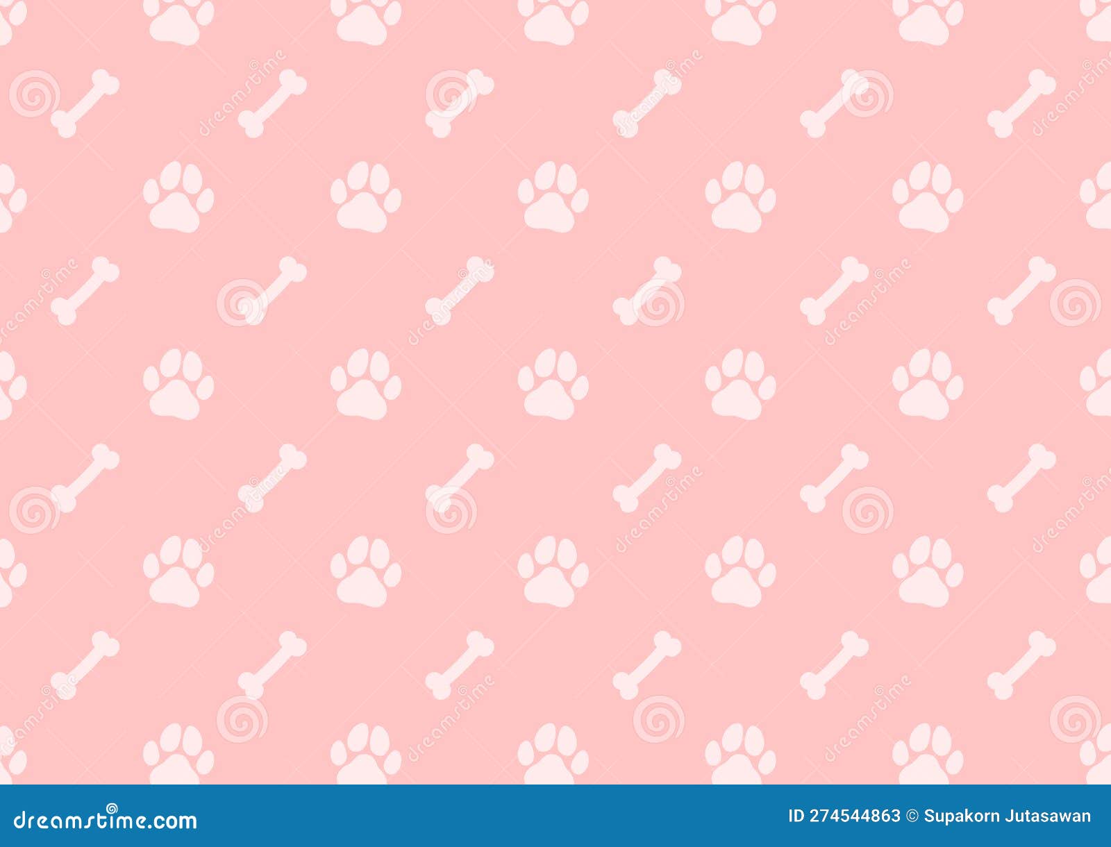 Dog Footprint Pattern Background. Footprint Graphic Stock Vector ...