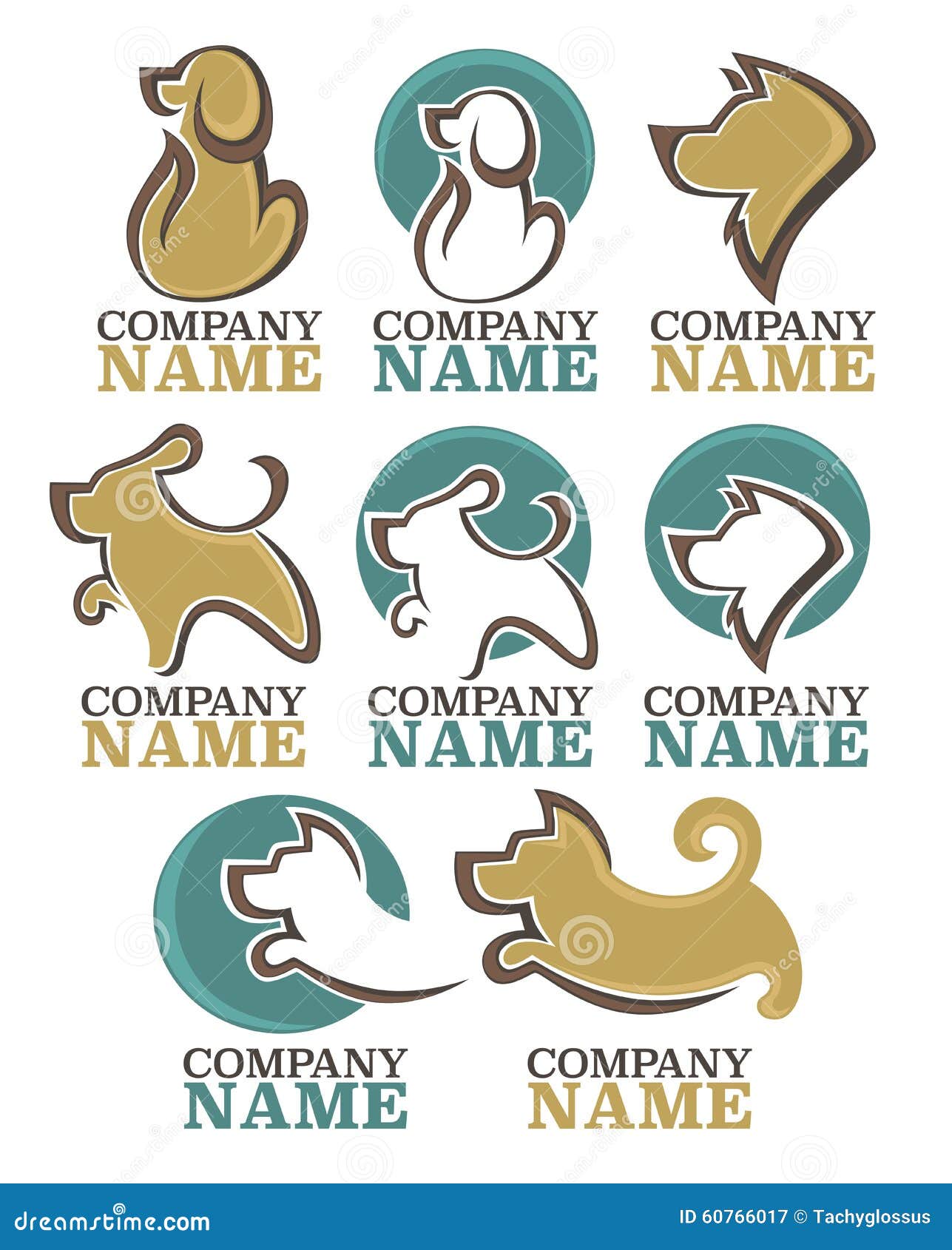 Dogs logo stock vector. Illustration of canine, funny - 60766017