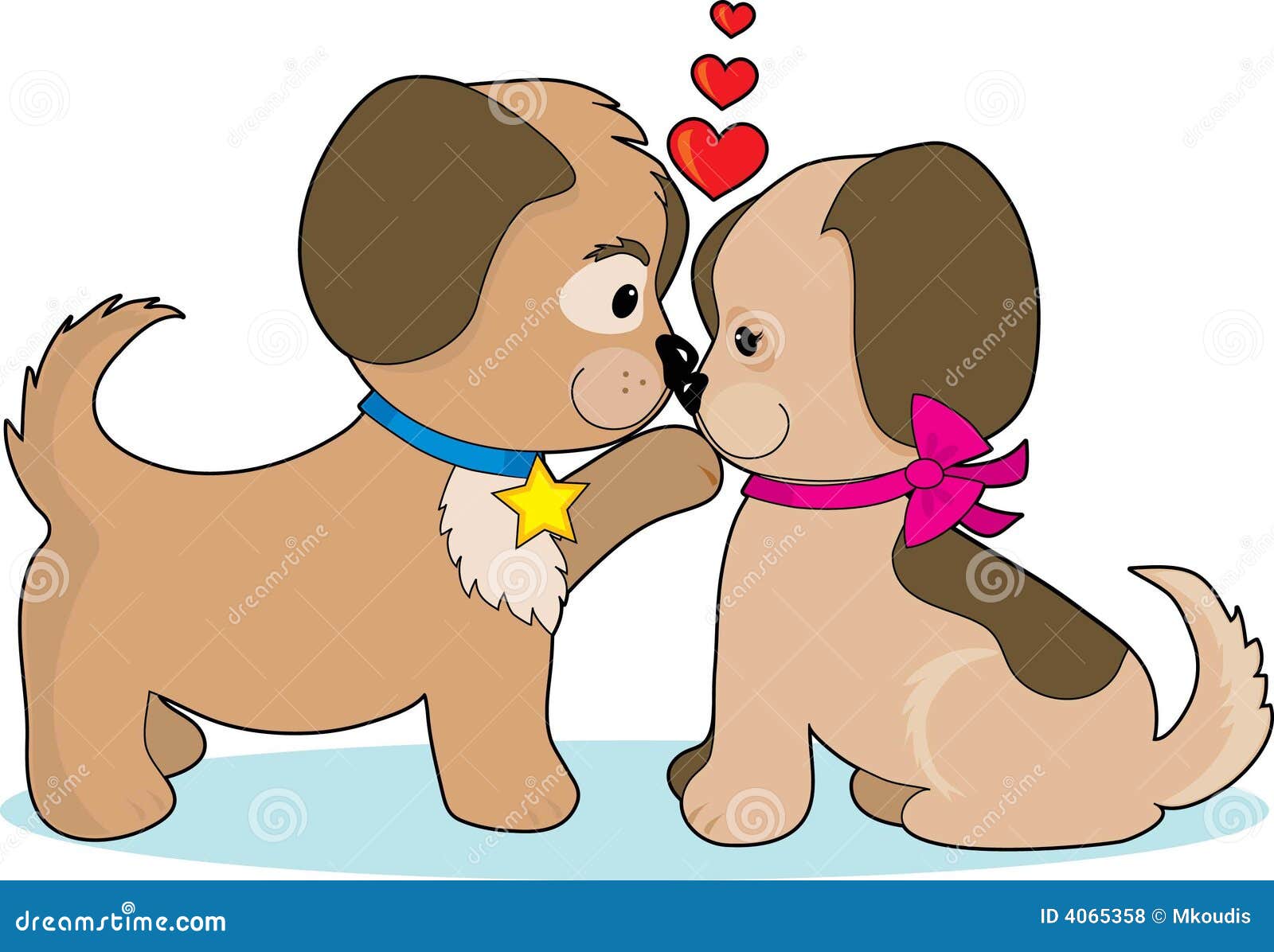 Dogs in Love stock vector. Illustration of relationship - 4065358