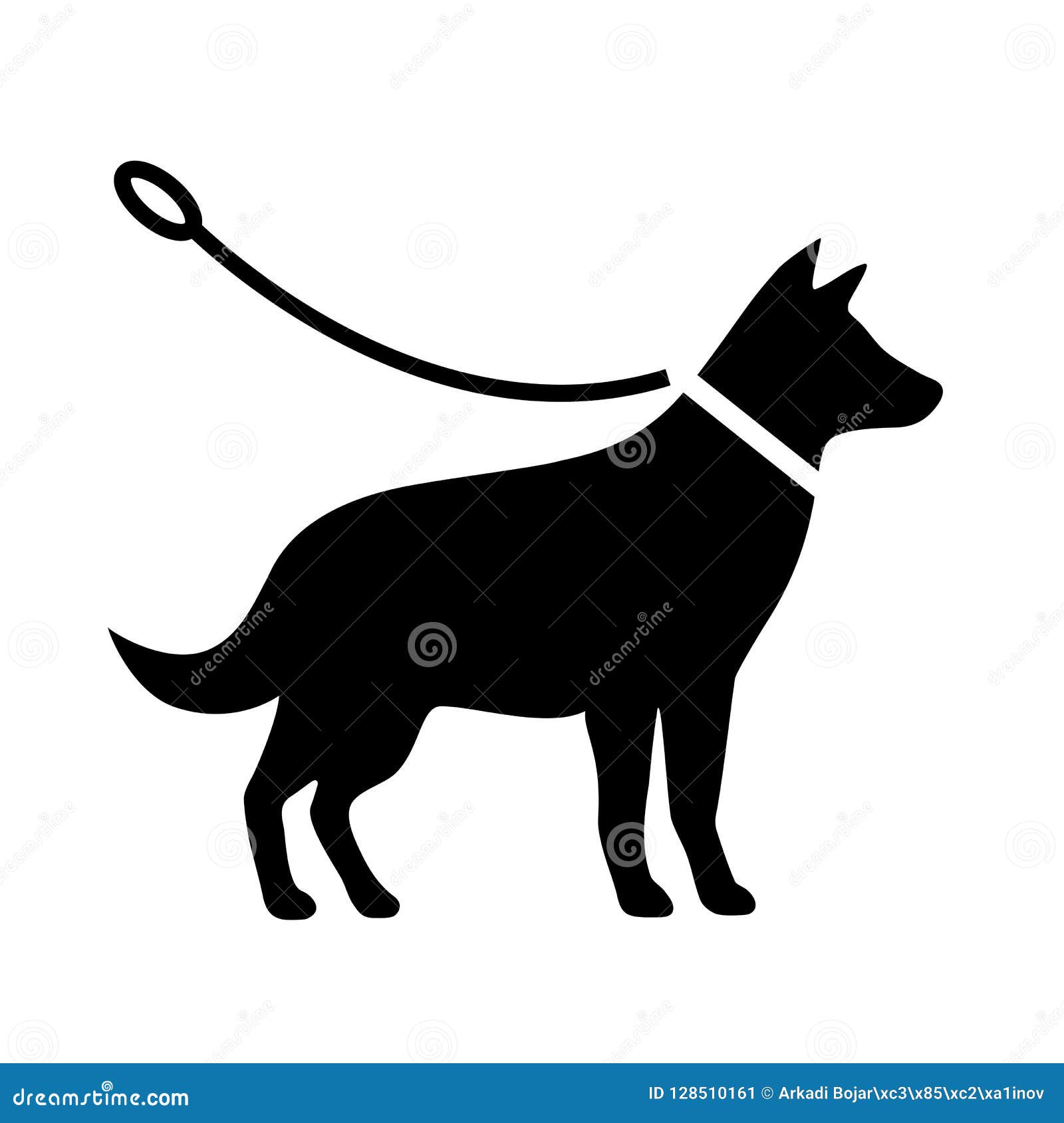 Beware Of Dogs Warning Sign Cartoon Vector | CartoonDealer.com #116702657