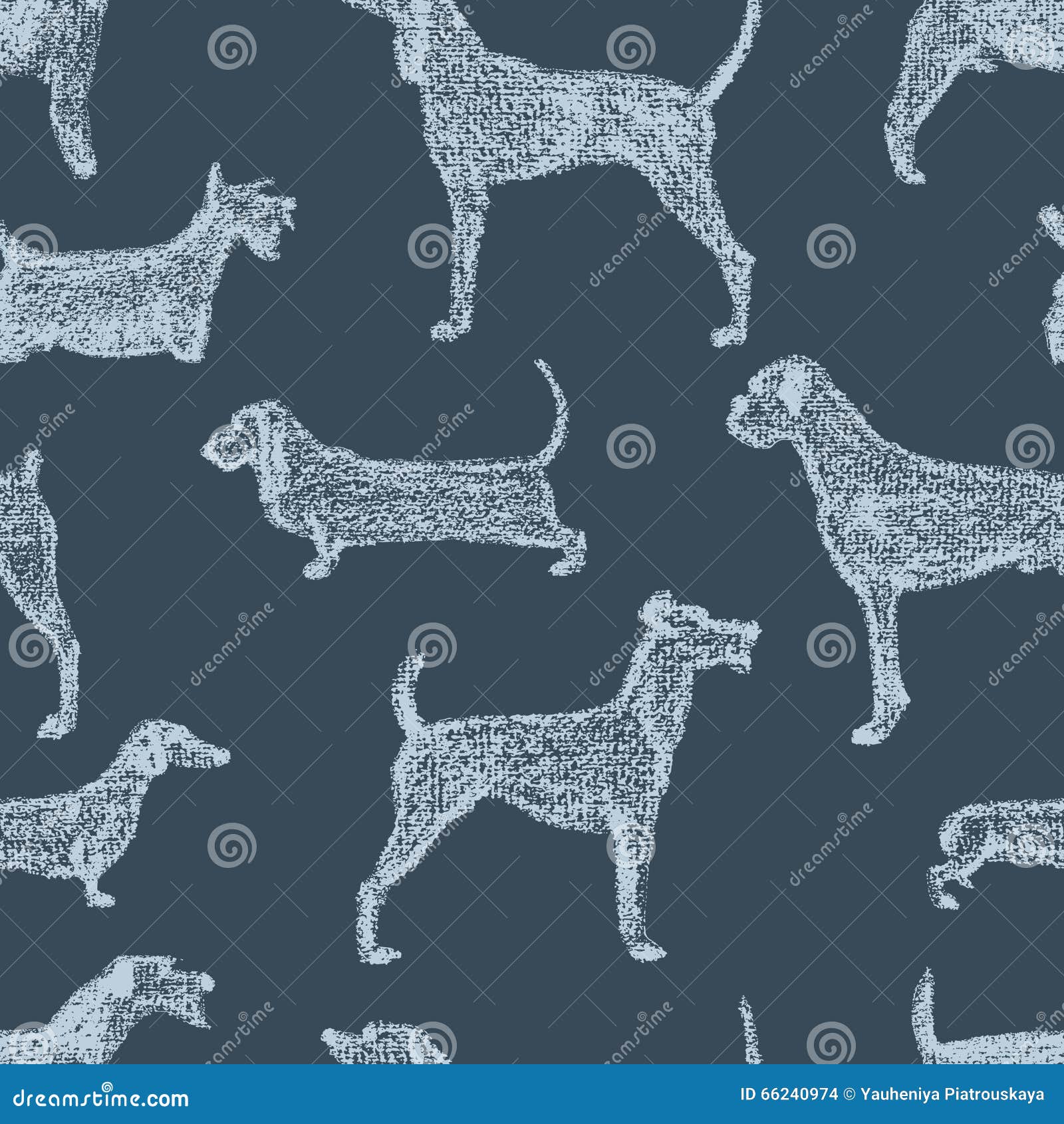Dogs pattern stock vector. Illustration of breed, active - 66240974