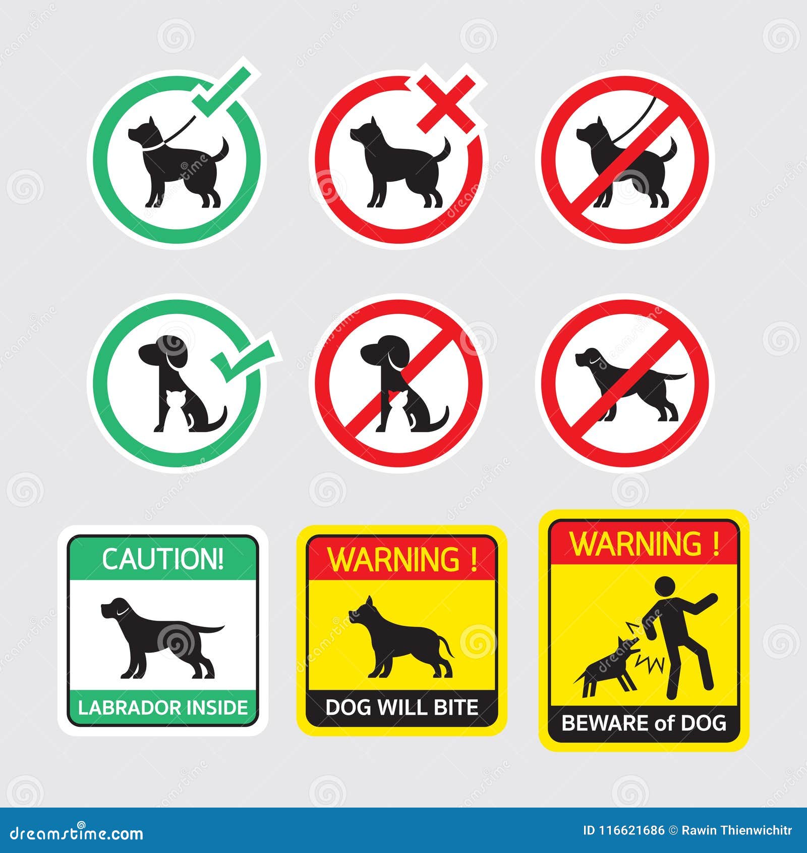 Dogs Symbols Signs stock vector. Illustration of bite - 116621686