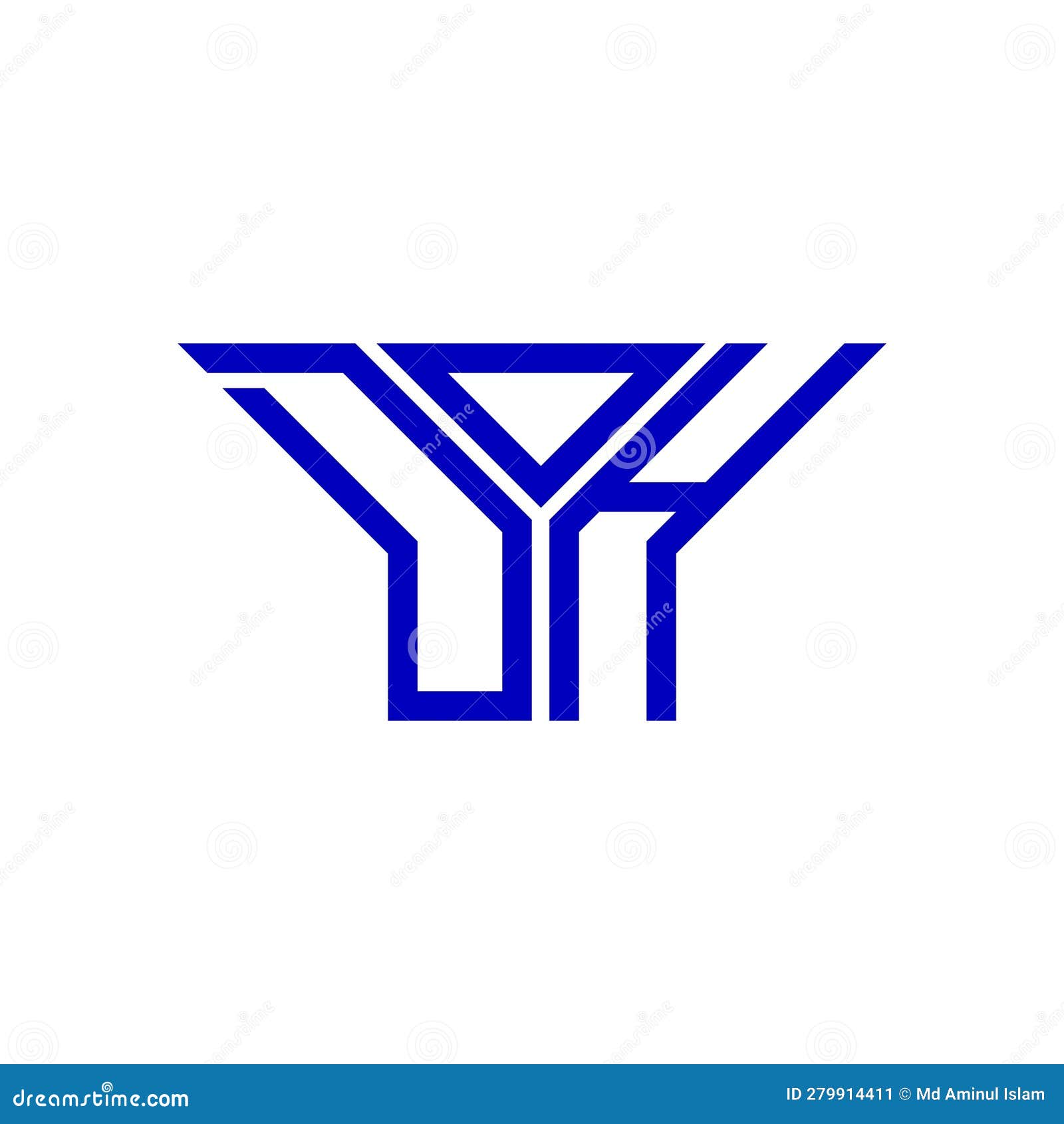 DOH Letter Logo Creative Design With Vector Graphic, DOH Simple ...