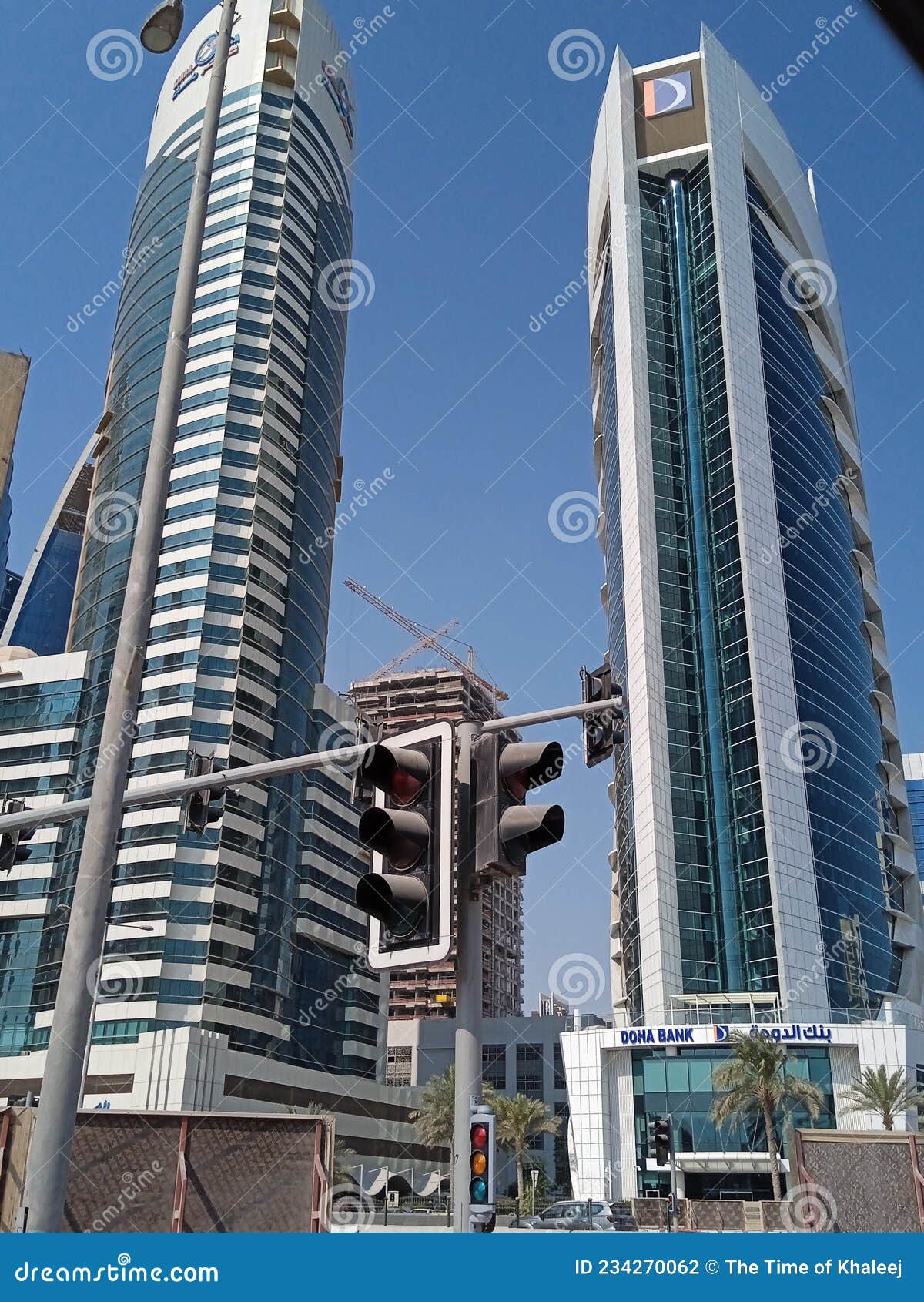 Doha Bank Tower Dafna Qatar Editorial Photography - Image of doha ...