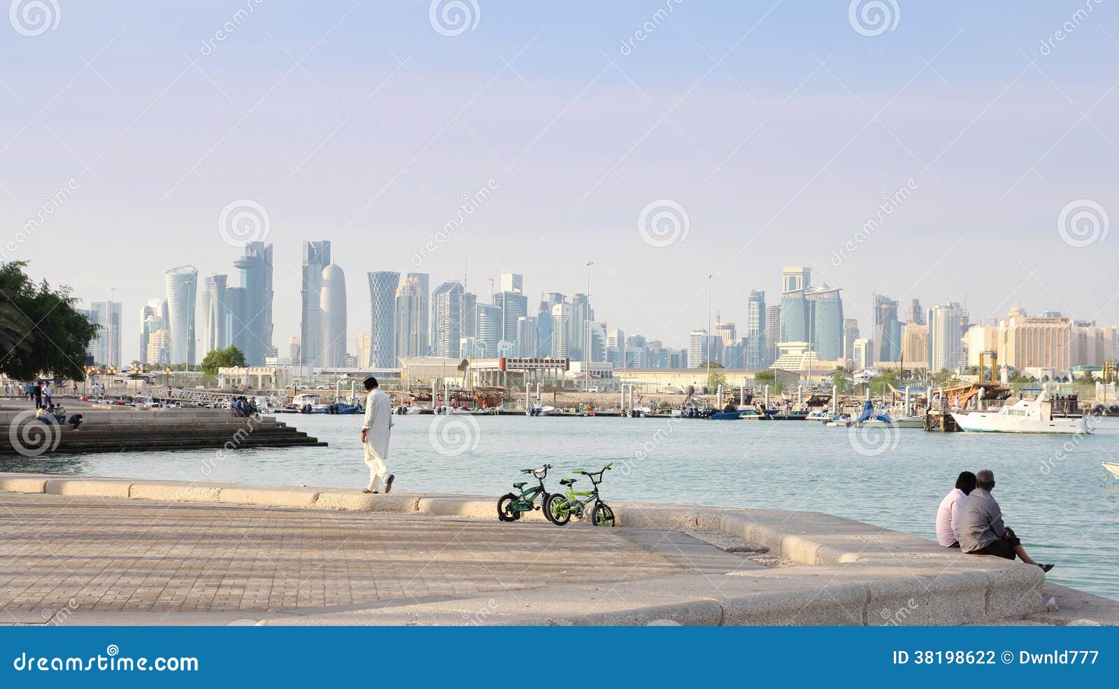 Doha city editorial photography. Image of capital, landscape - 38198622