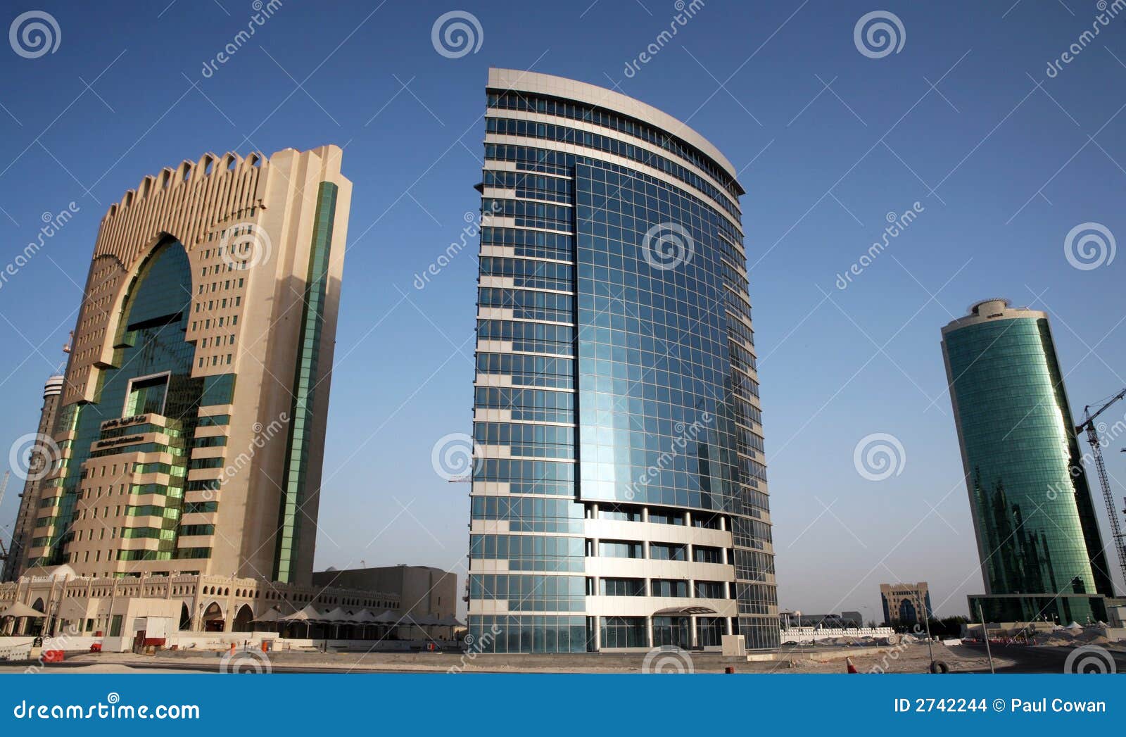 Doha high-rise stock photo. Image of progress, ministry - 2742244