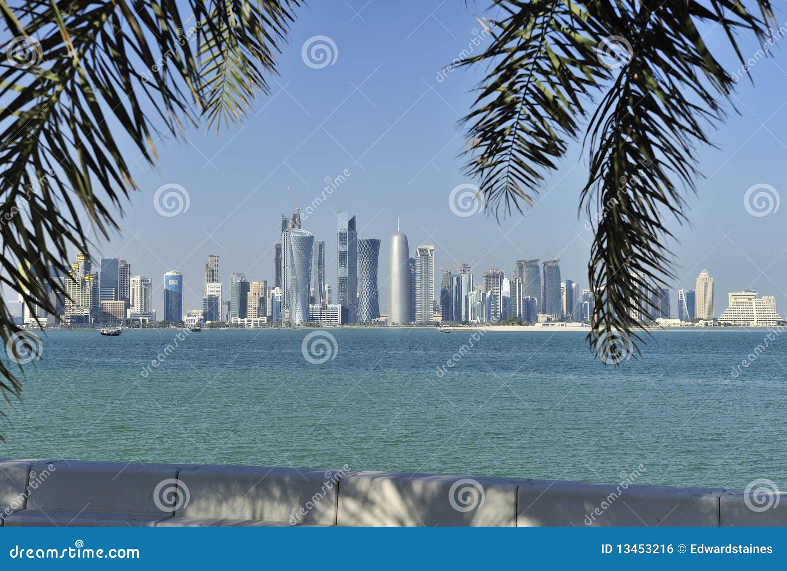 Doha, Qatar stock photo. Image of arab, qatar, doha, palm - 13453216