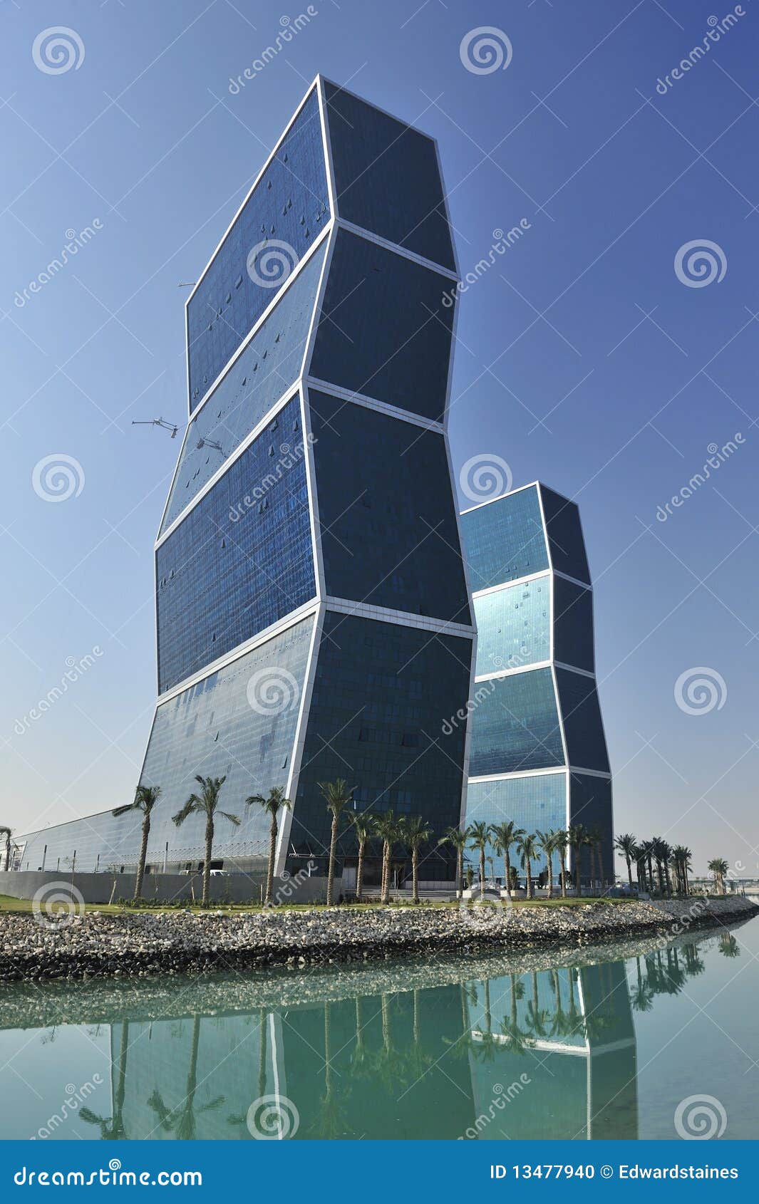 Doha, Qatar stock photo. Image of middle, tower, palm - 13477940