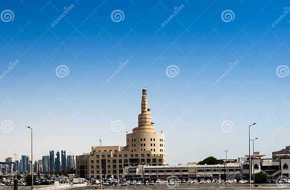 Doha Qatar stock image. Image of tower, river, landmark - 347581431