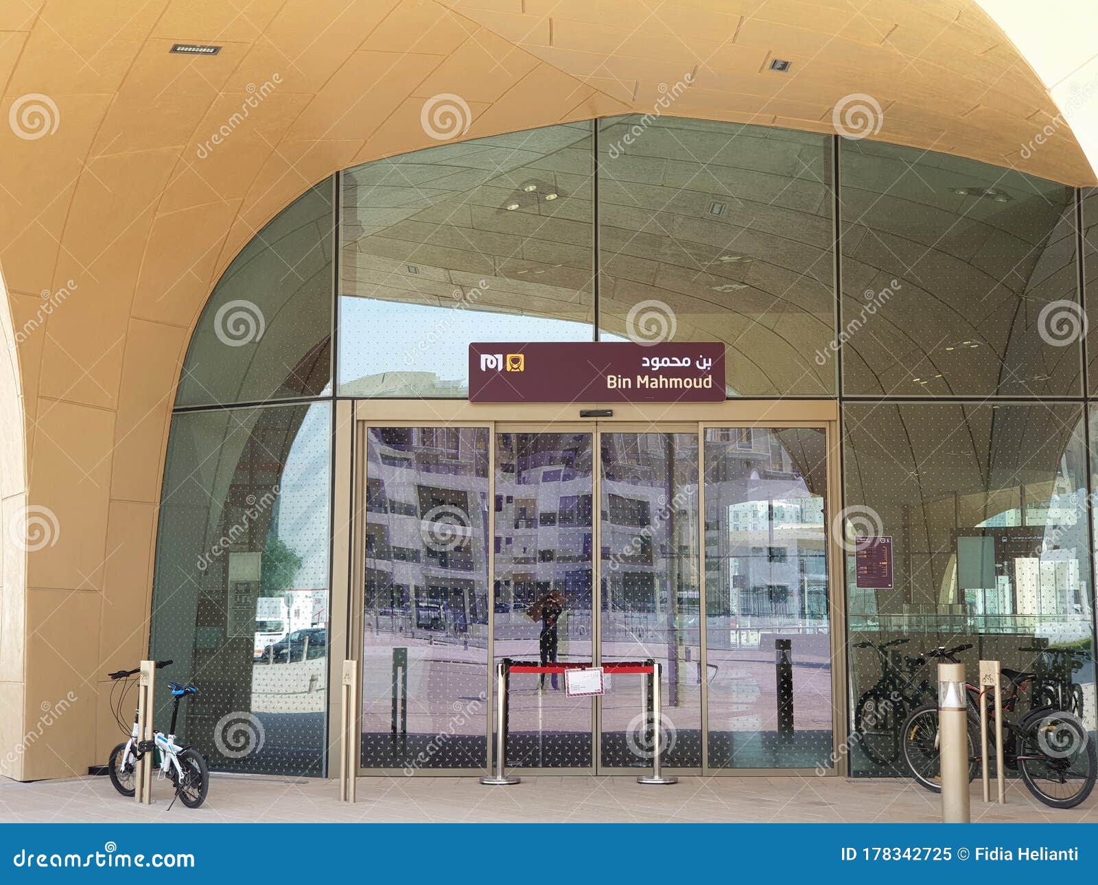 Doha-Qatar, in Front of Closed Metro Station Editorial Image - Image of ...