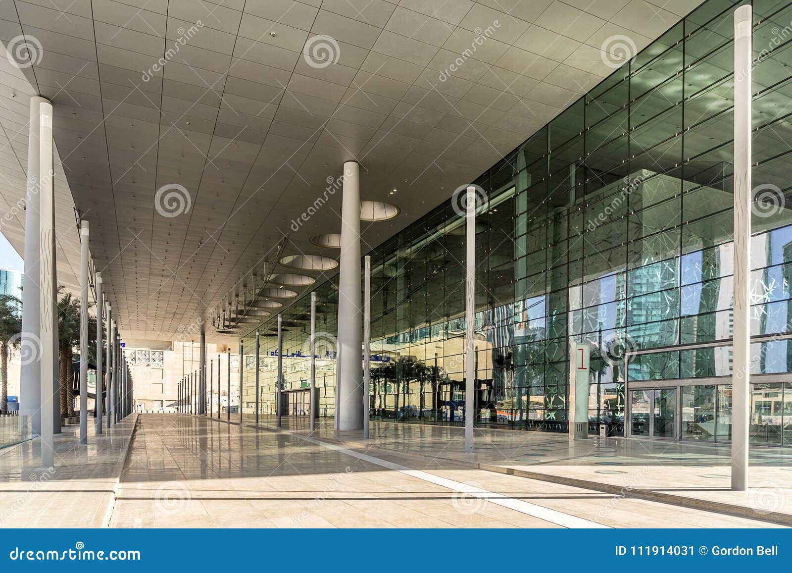 Doha Exhibition and Convention Centre in Doha Qatar Editorial Photo ...