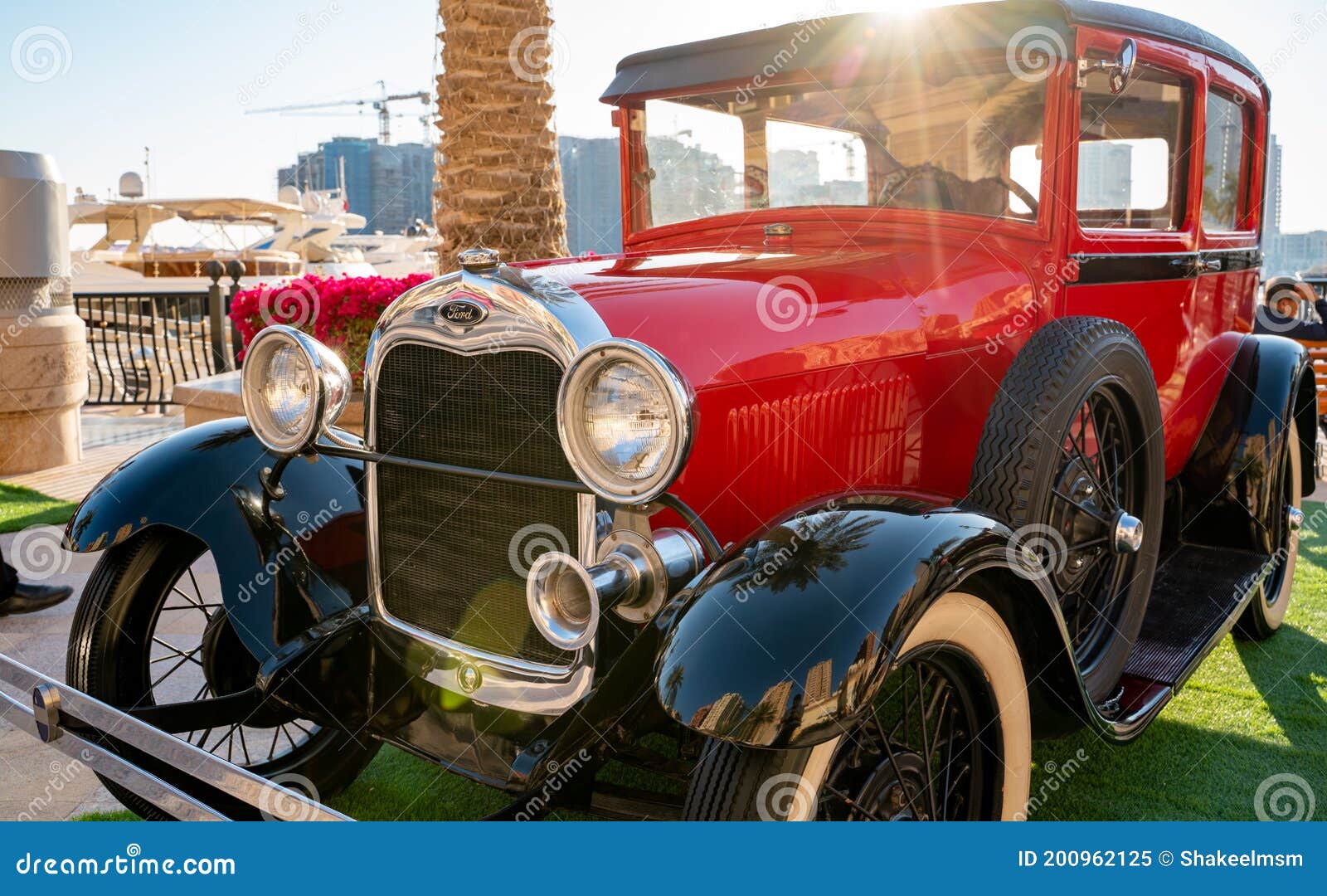Doha,Qatar- 30 March 2020: 1929 Ford Model a Classic Car Editorial ...