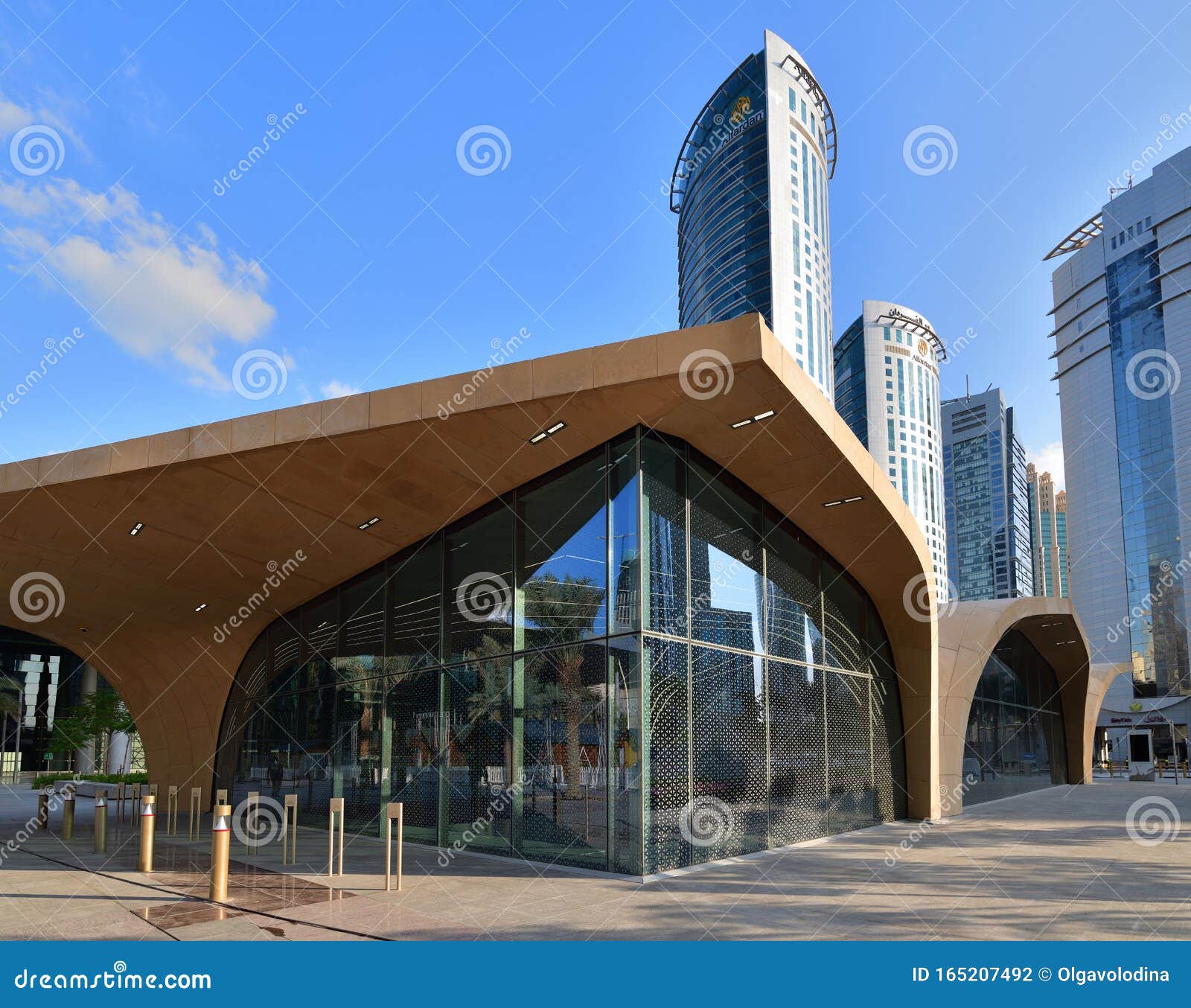 Doha, Qatar - Nov 21. 2019. DECC Metro Station Outdoors Editorial ...