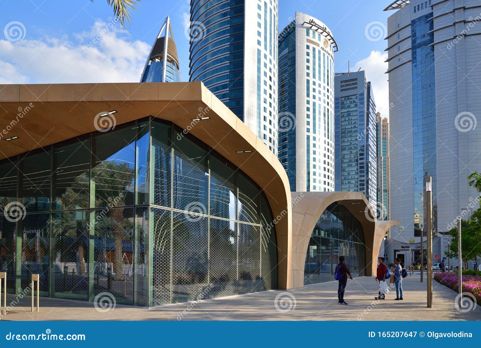 Doha, Qatar - Nov 21. 2019. DECC Metro Station Outdoors Editorial ...