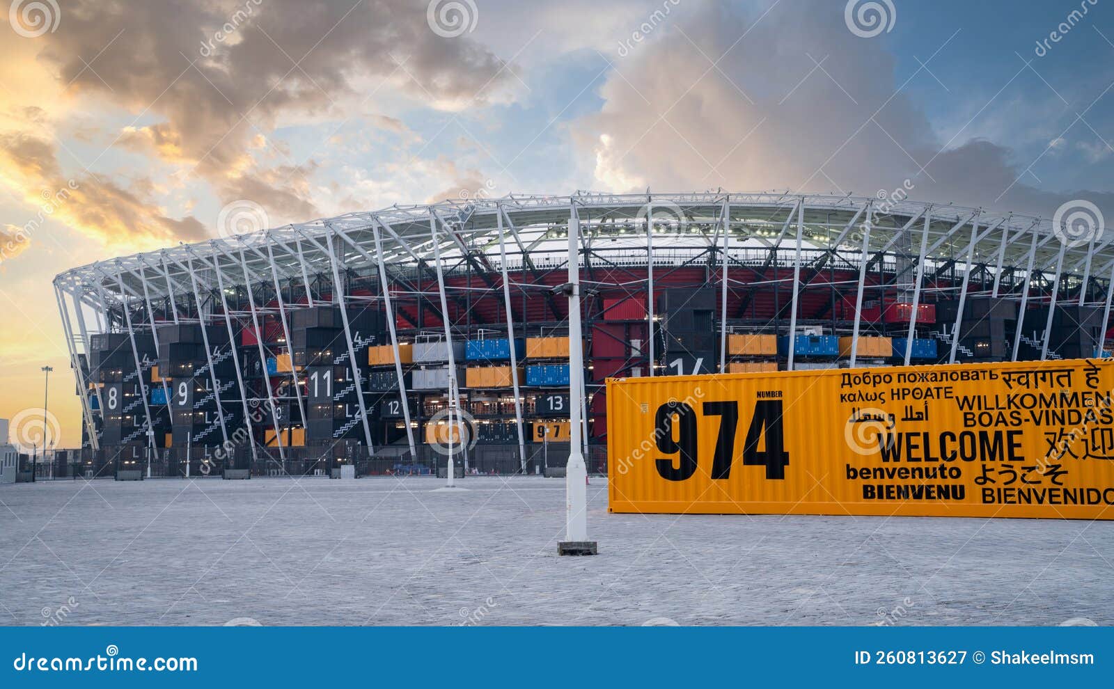 Doha,Qatar- September 09,2022 :974 Container Stadium in Qatar Editorial ...