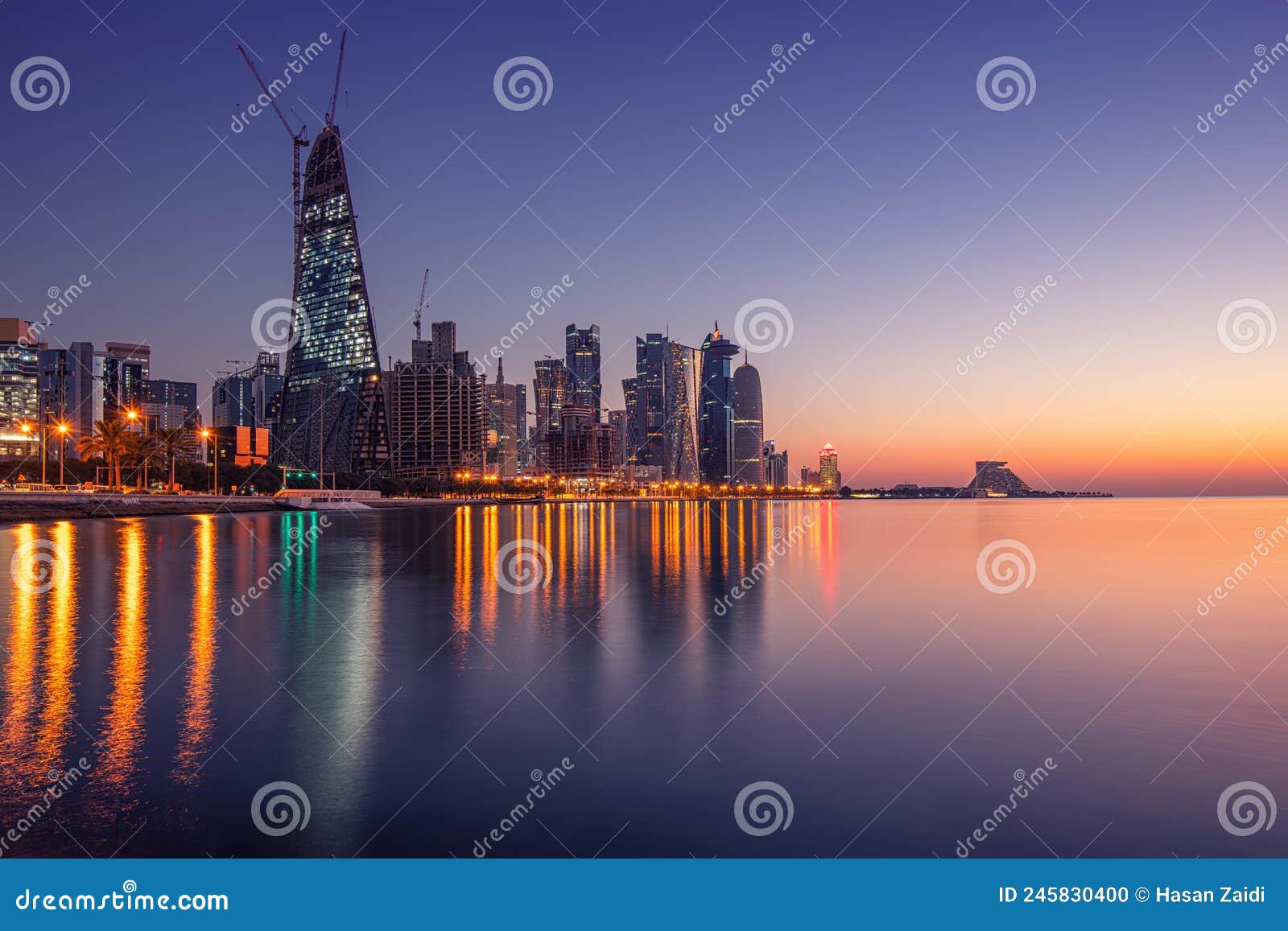 Doha Sky Line Royalty-Free Stock Photography | CartoonDealer.com #231605741