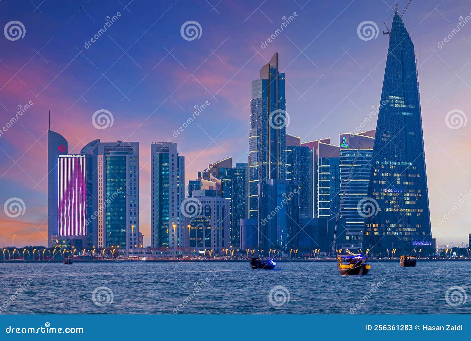 Doha Skyline Westbay Doha Editorial Photo | CartoonDealer.com #256361283