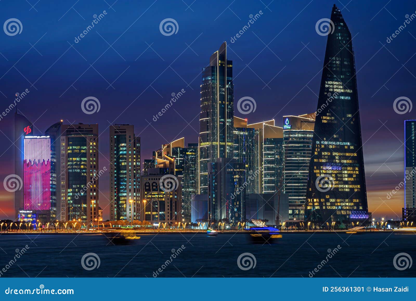 Doha Skyline Westbay Doha editorial photo. Image of development - 256361301