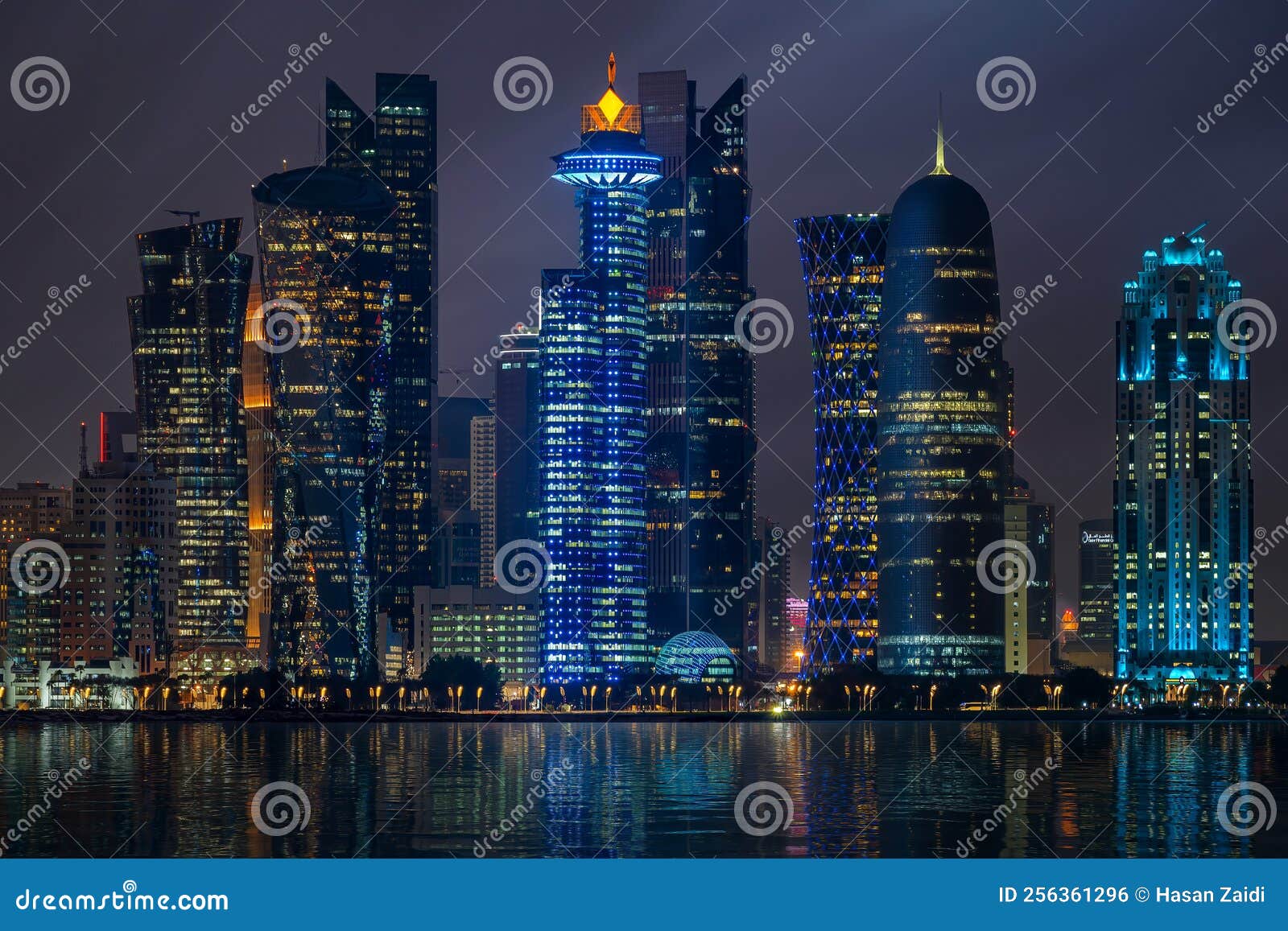 Doha Skyline Westbay Doha Editorial Image | CartoonDealer.com #256361328