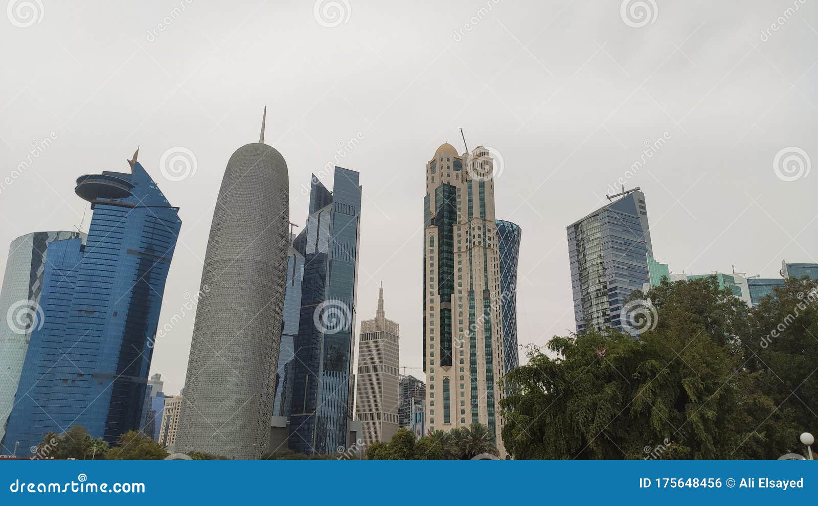 The Doha Towers in Doha Qatar Editorial Photo - Image of doha, towers ...