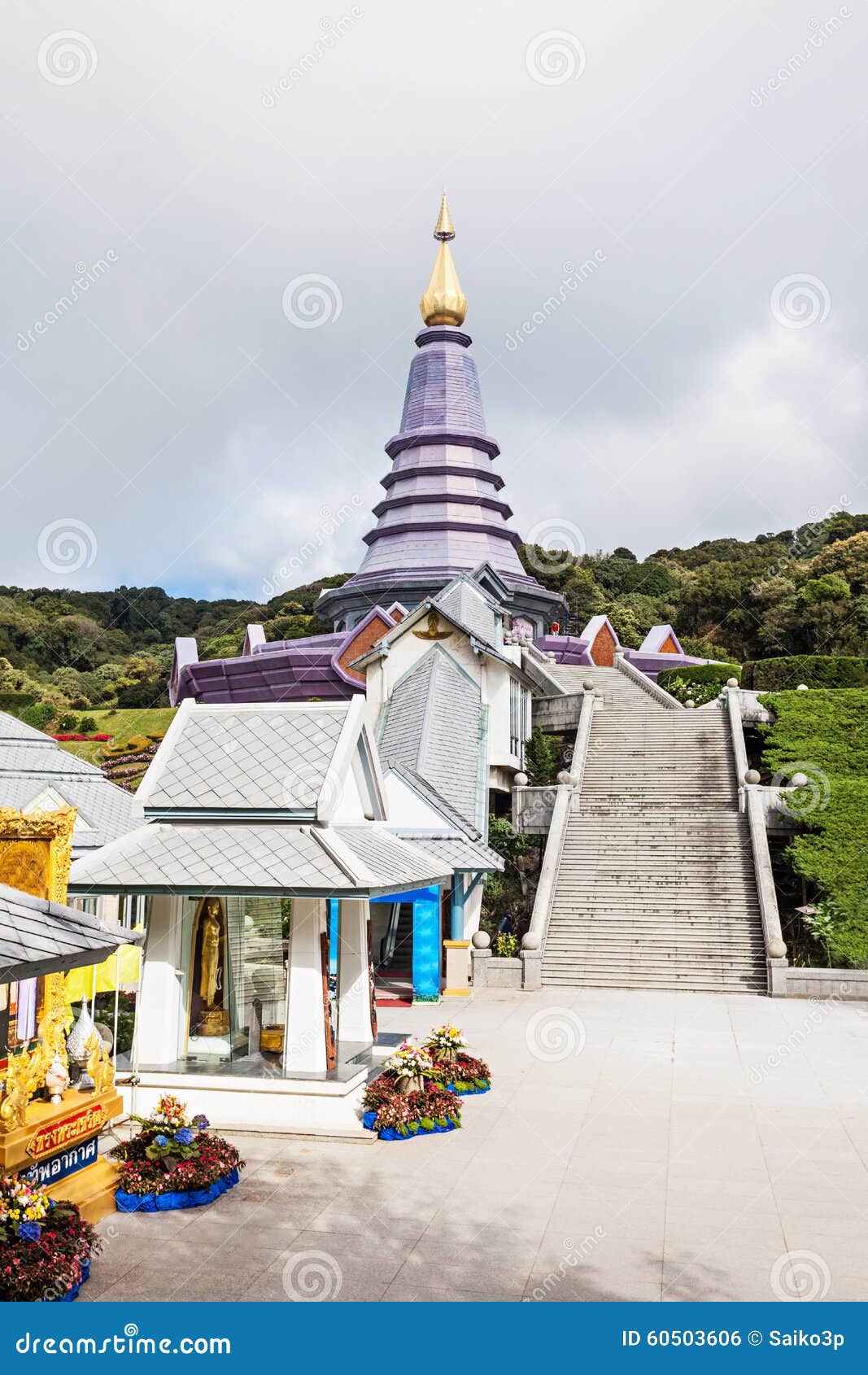 Doi Inthanon foto de archivo. Imagen de templo, real - 60503606