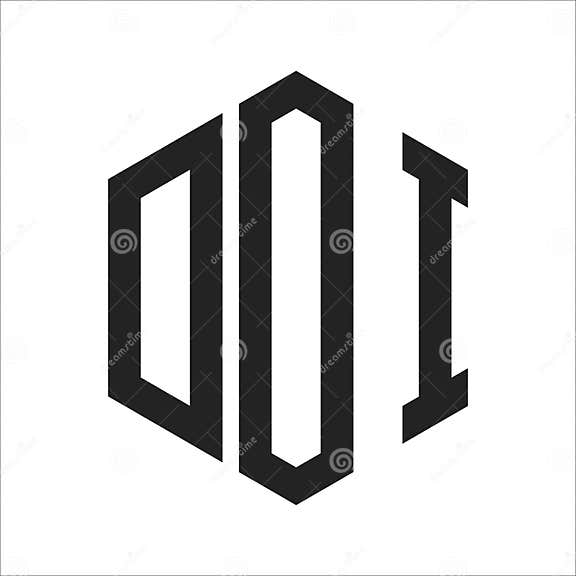 DOI Logo Design. Initial Letter DOI Monogram Logo Using Hexagon Shape ...