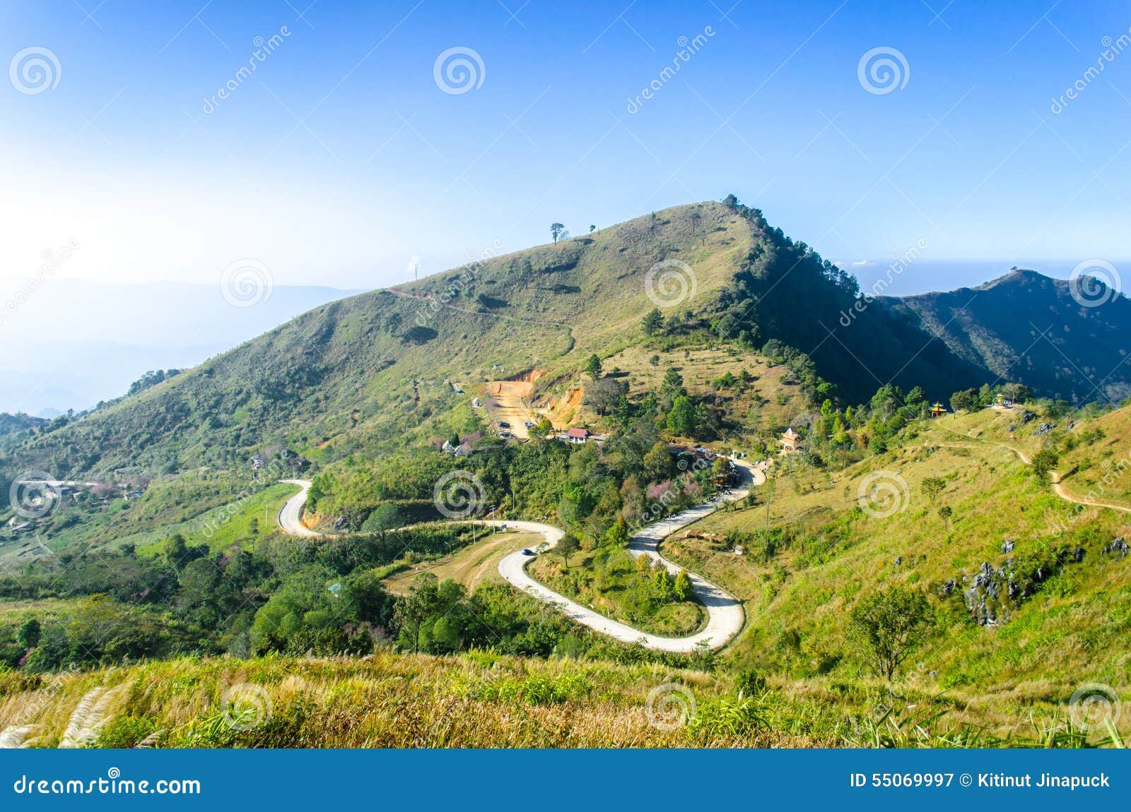 Doi Pha Tang stock image. Image of color, chiangrai, morning - 55069997