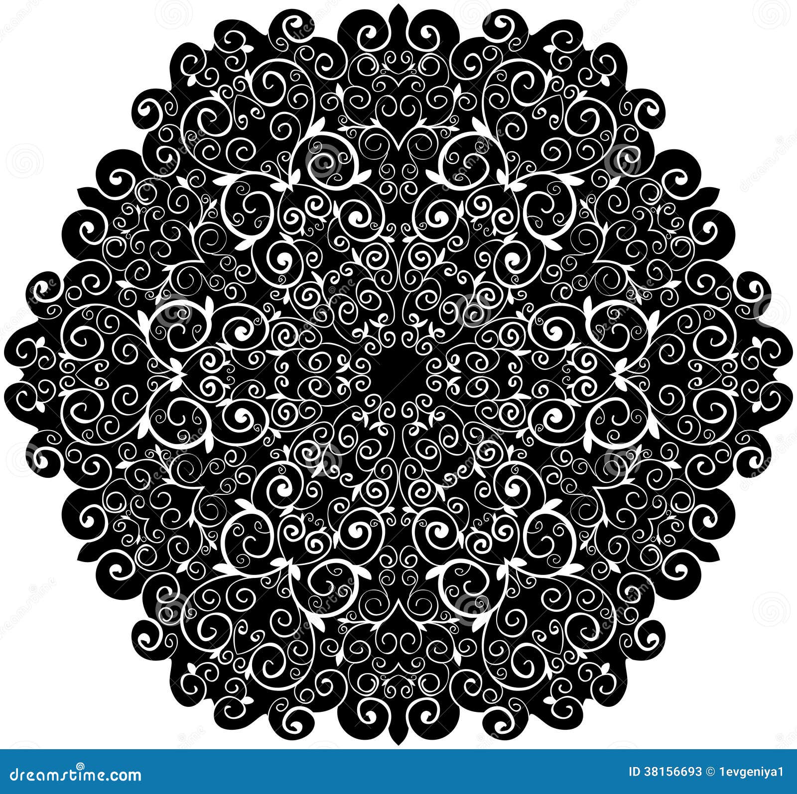 Doily pattern background stock vector. Illustration of lace - 38156693