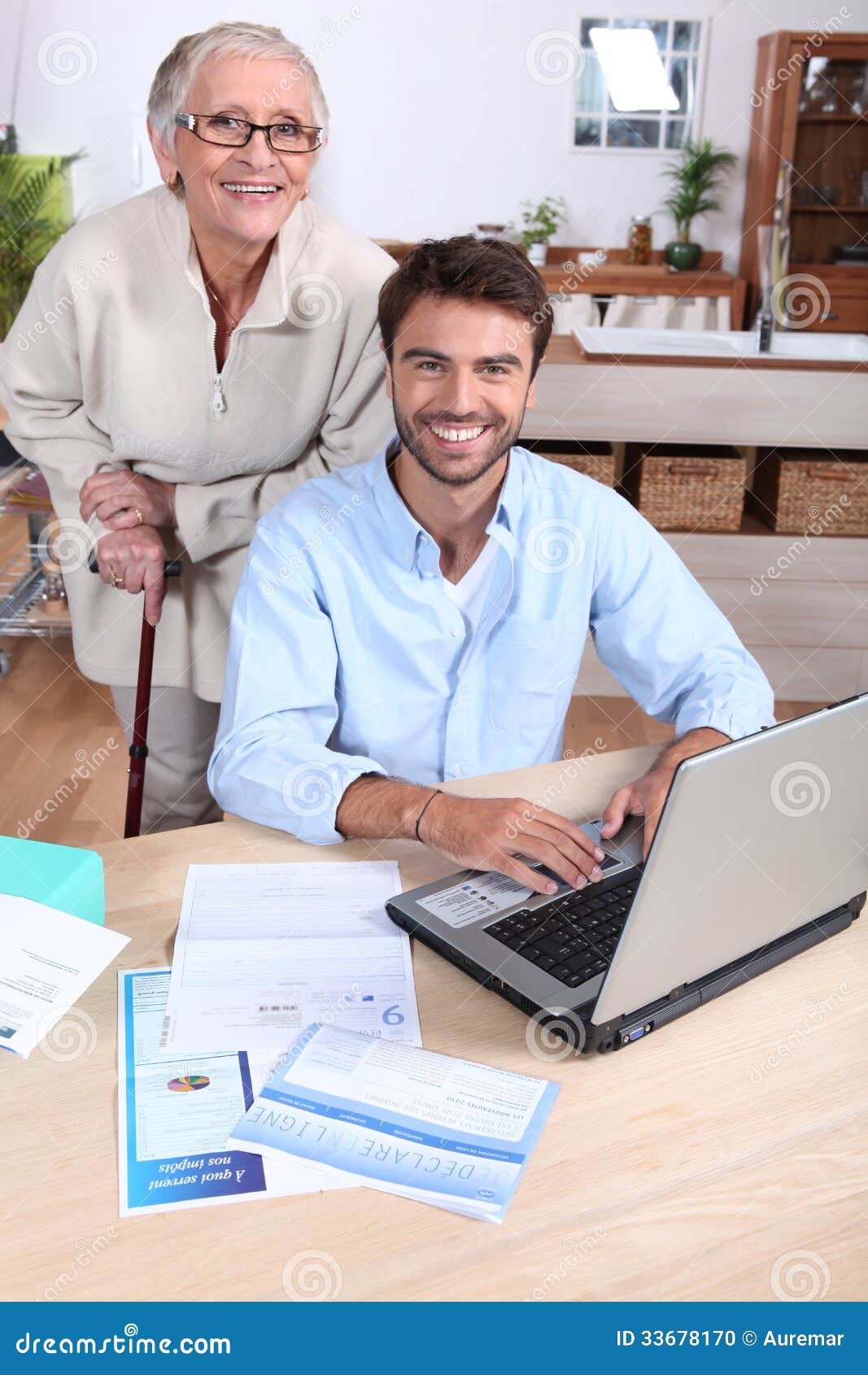 Doing accounting at home stock photo. Image of lesson - 33678170