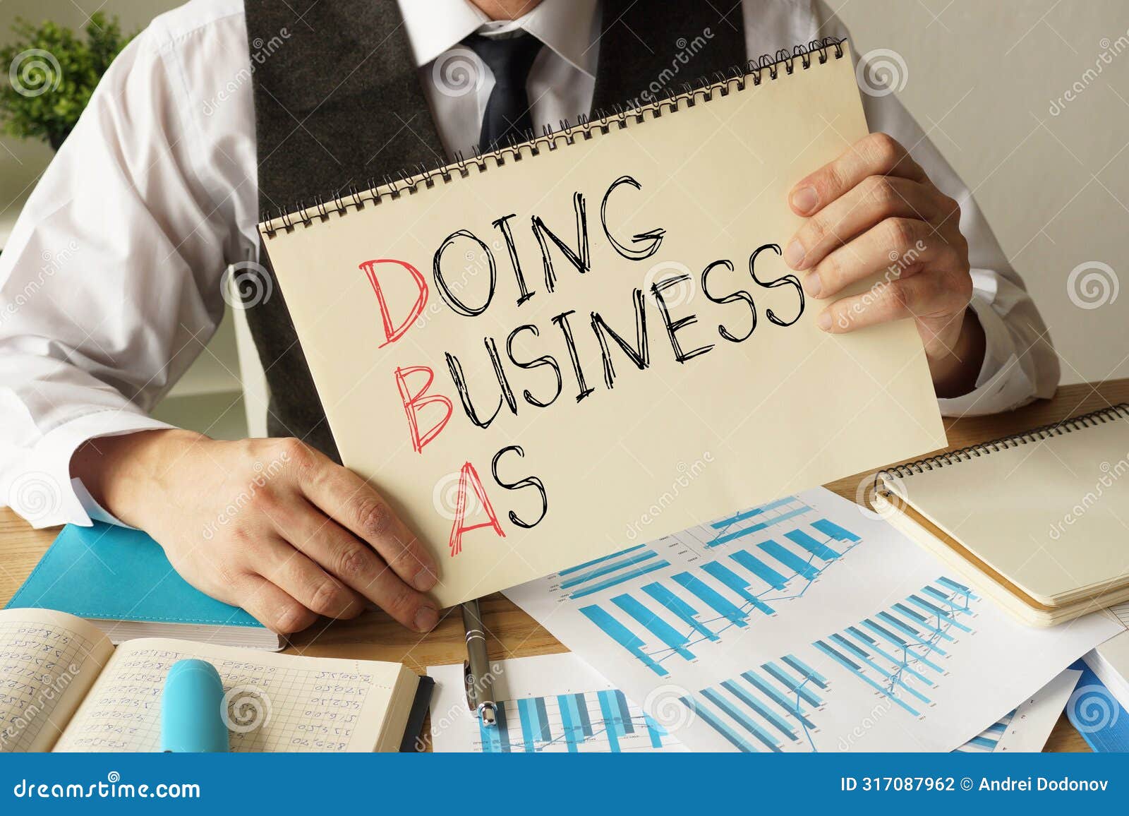 Doing Business As DBA is Shown Using the Text Stock Photo - Image of ...
