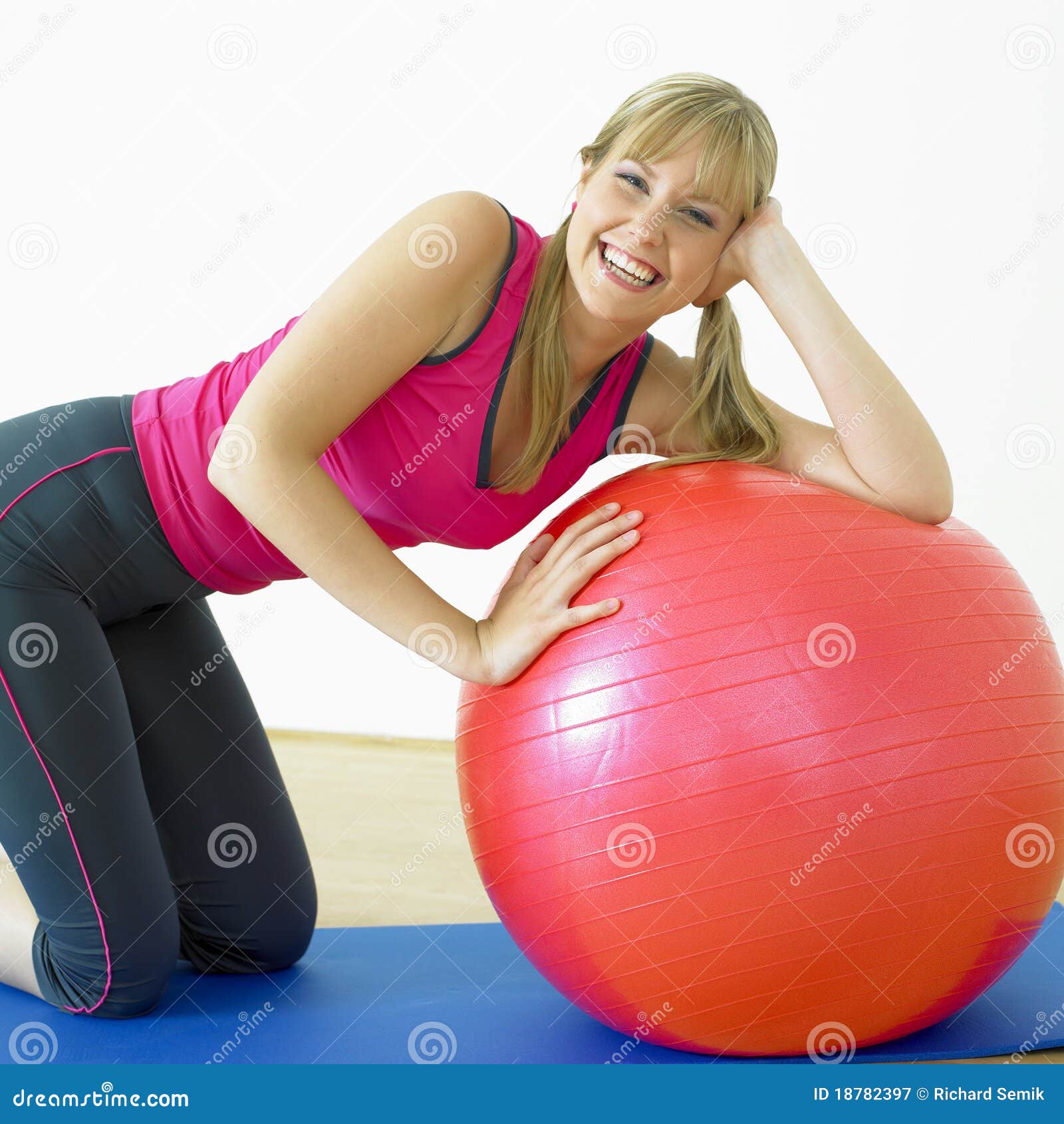 Doing exercises stock image. Image of positive, excercises - 18782397