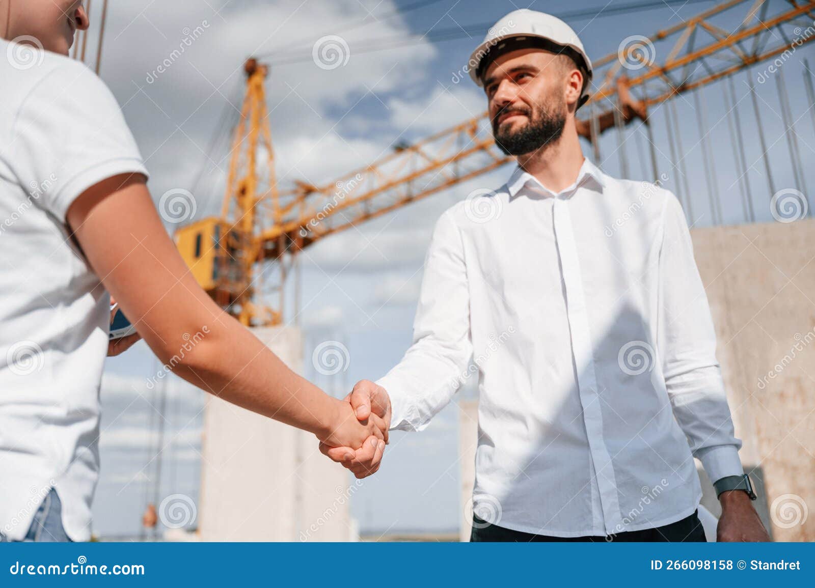 Doing Handshake. Successful Agreement Stock Photo - Image of outdoors ...