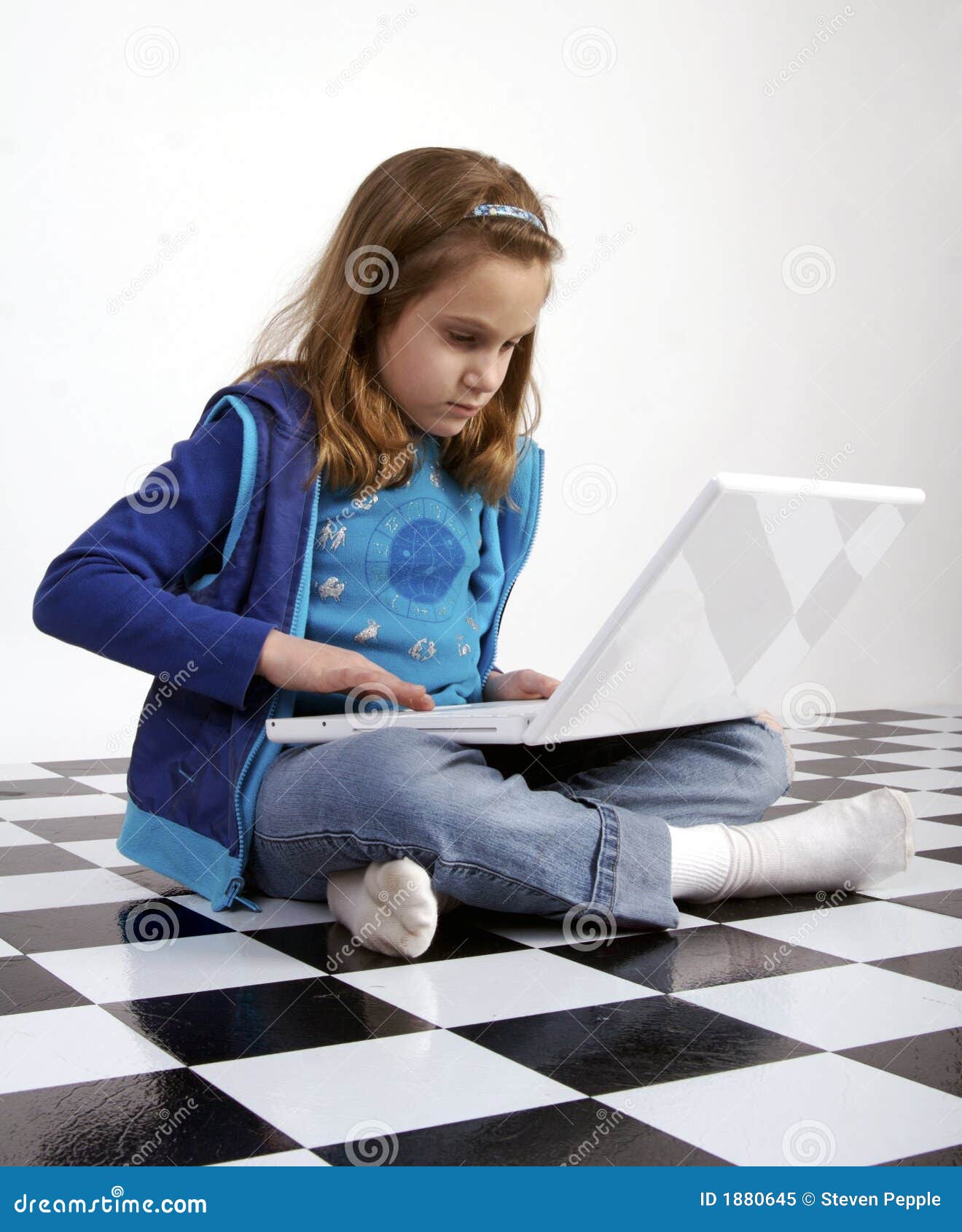 Doing her assignment stock image. Image of laptop, schools - 1880645