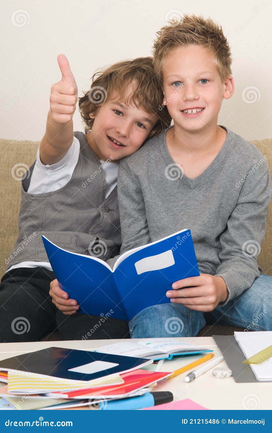Doing homework stock photo. Image of childhood, person - 21215486