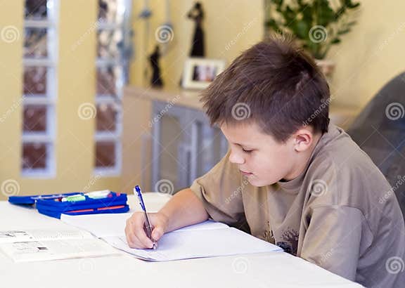 Doing homework stock image. Image of case, knowledge, book - 3605651