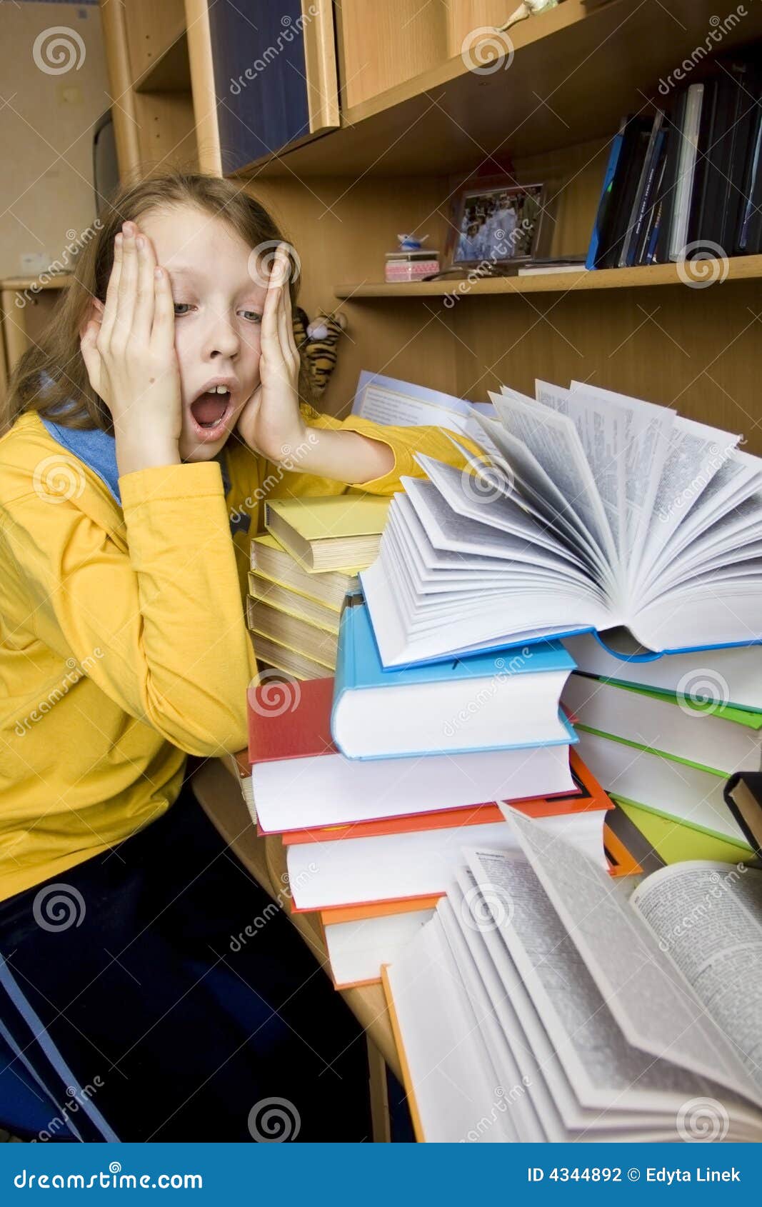 Doing homework stock photo. Image of learn, page, childhood - 4344892