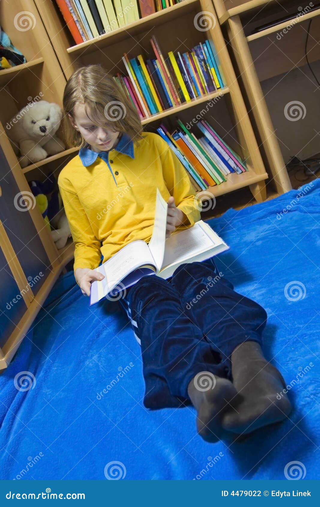 Doing homework stock photo. Image of careful, blond, class - 4479022