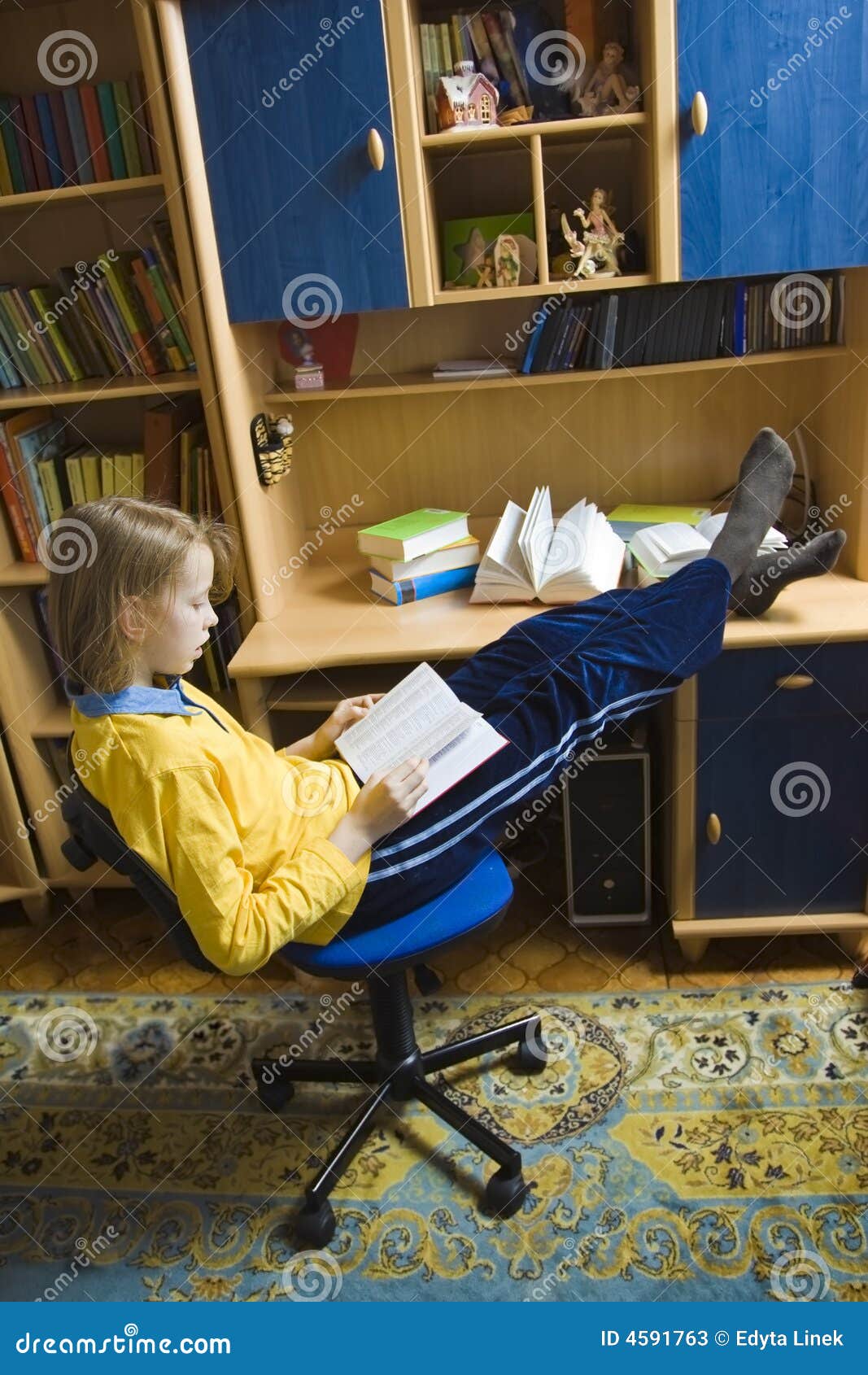 Doing homework stock image. Image of notebook, concentrating - 4591763