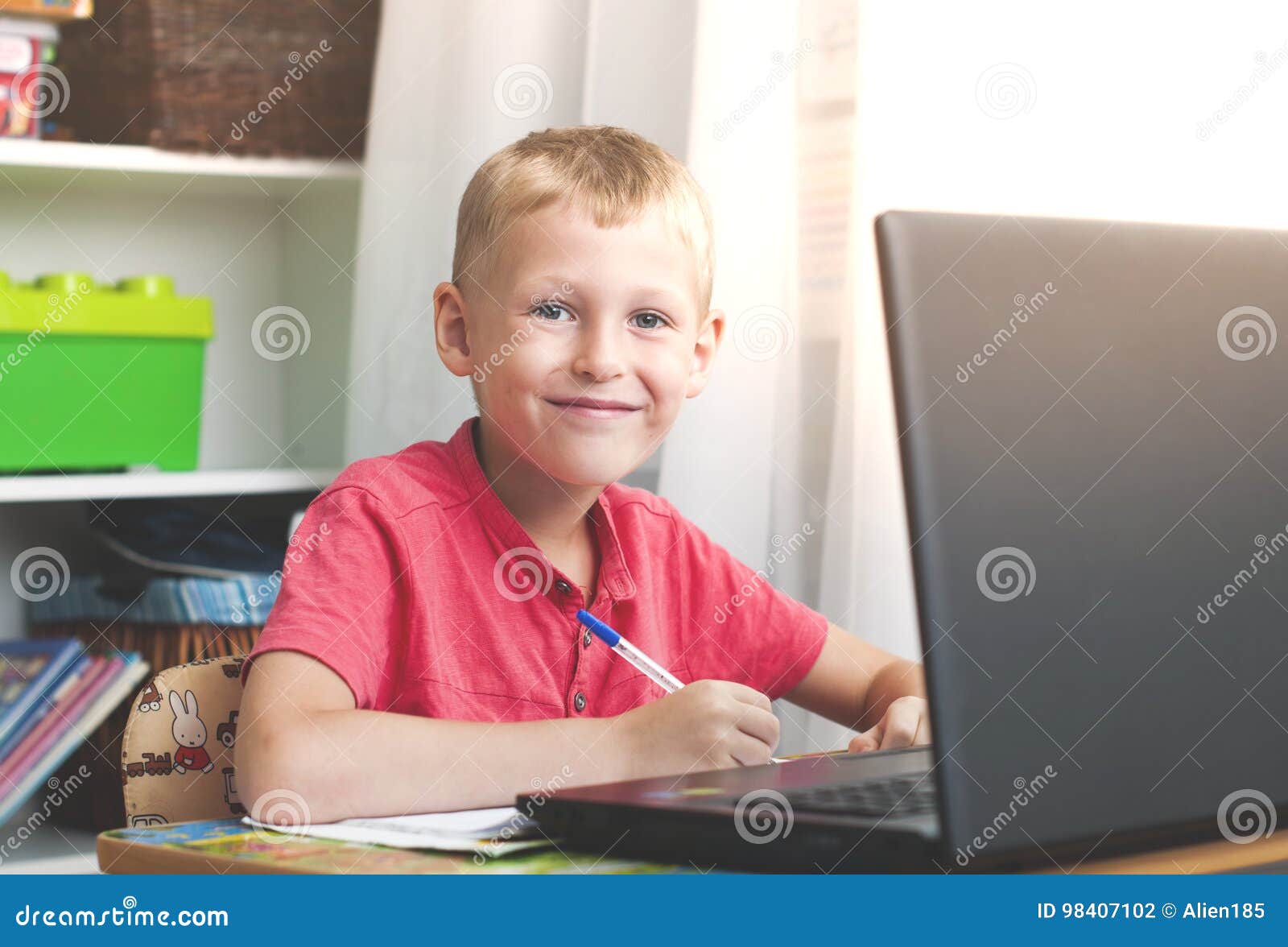 Doing homework stock photo. Image of homework, child - 98407102