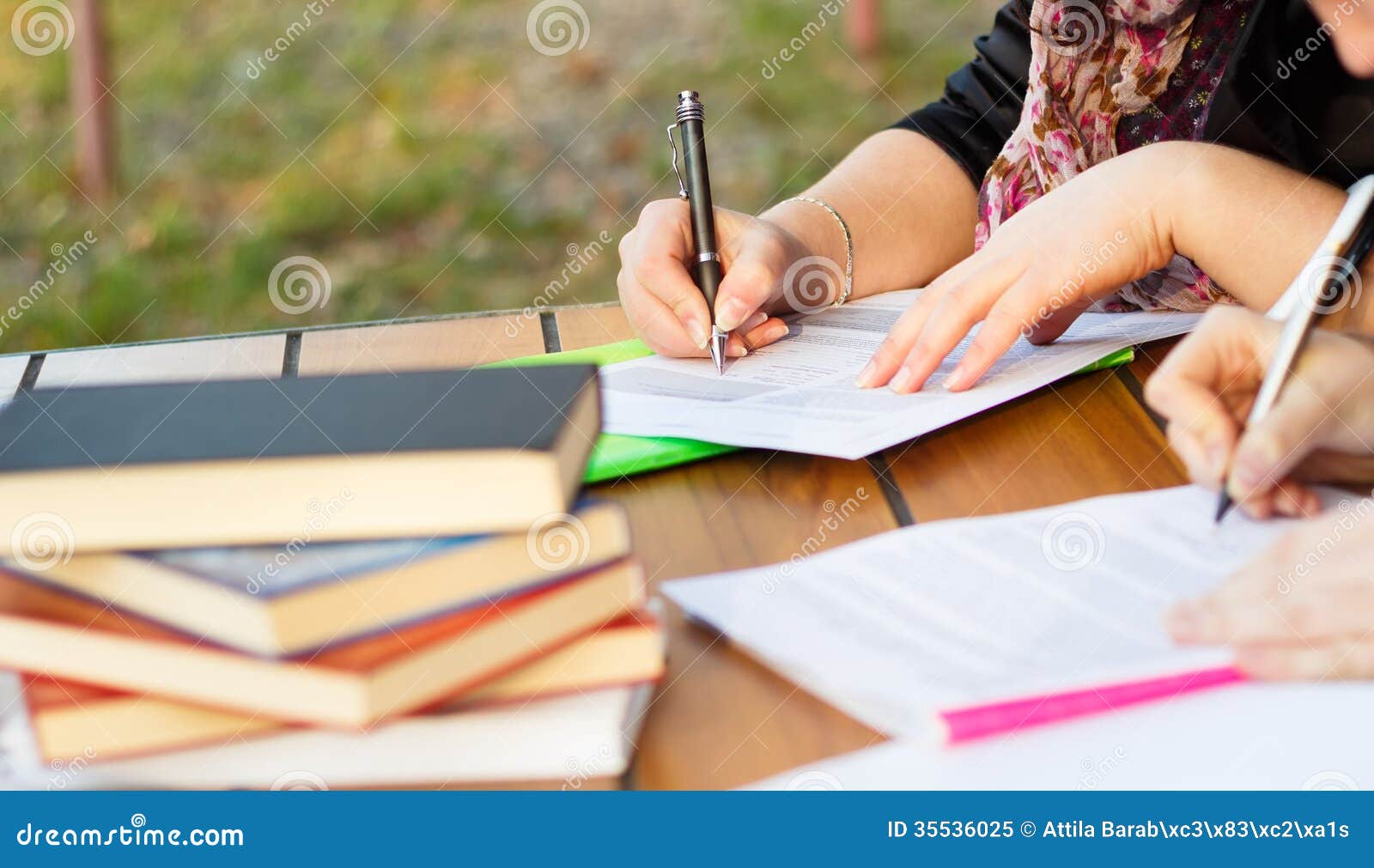 Doing homework stock image. Image of education, beautiful - 35536025