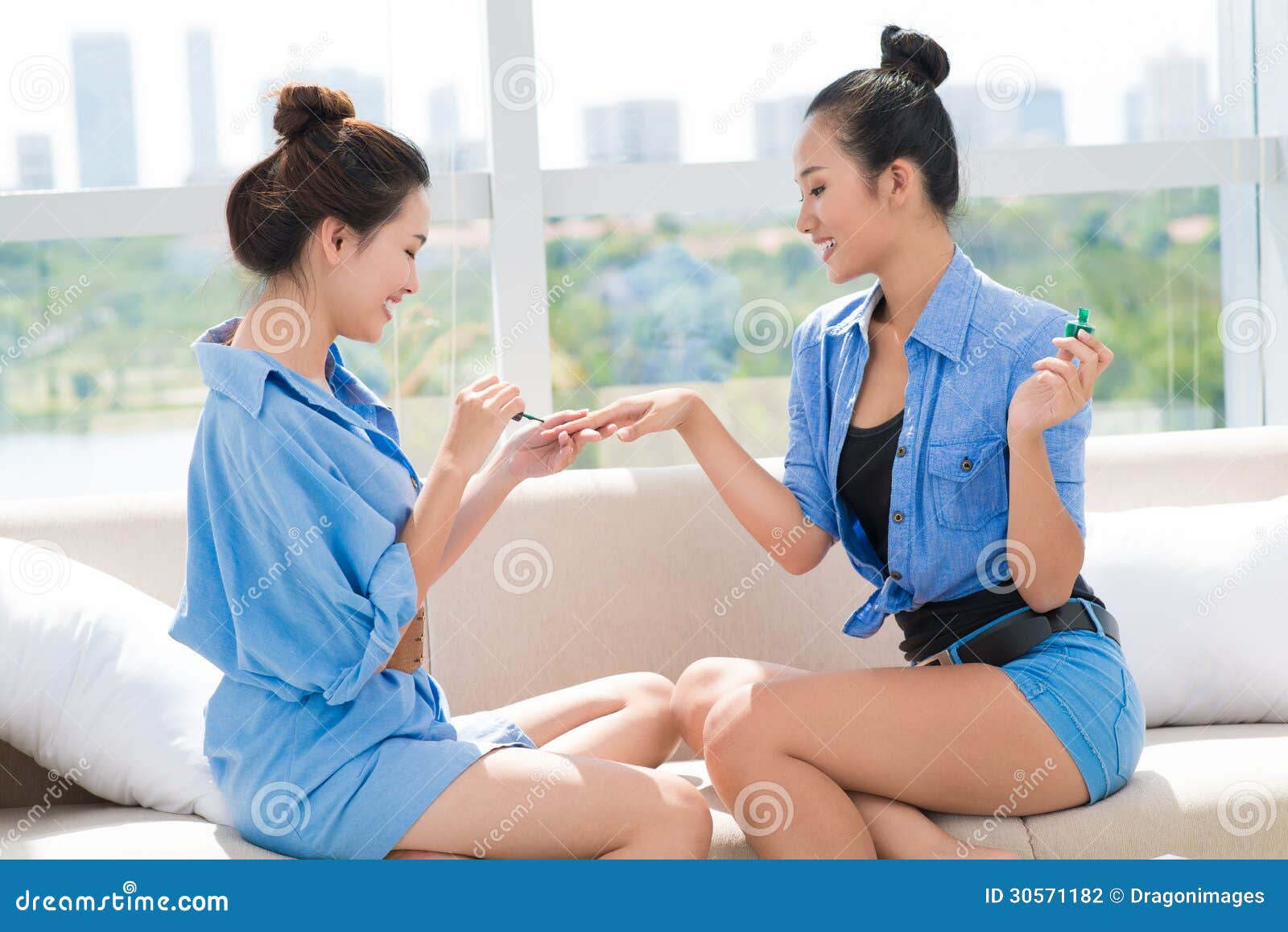 Doing manicure stock photo. Image of cosmetics, interaction - 30571182