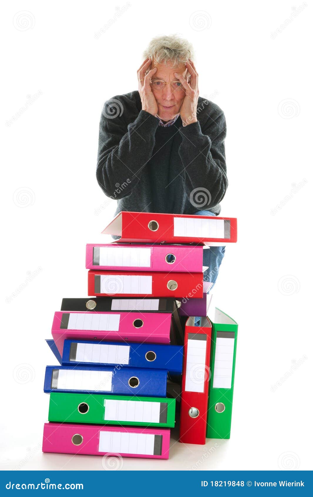 Doing paper administration stock photo. Image of files - 18219848