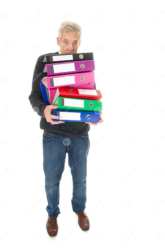 Doing paper administration stock photo. Image of office - 18348290