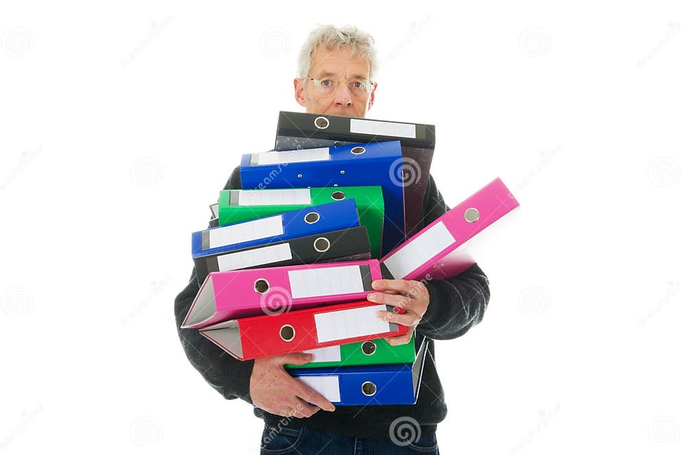 Doing paper administration stock image. Image of lots - 18348317