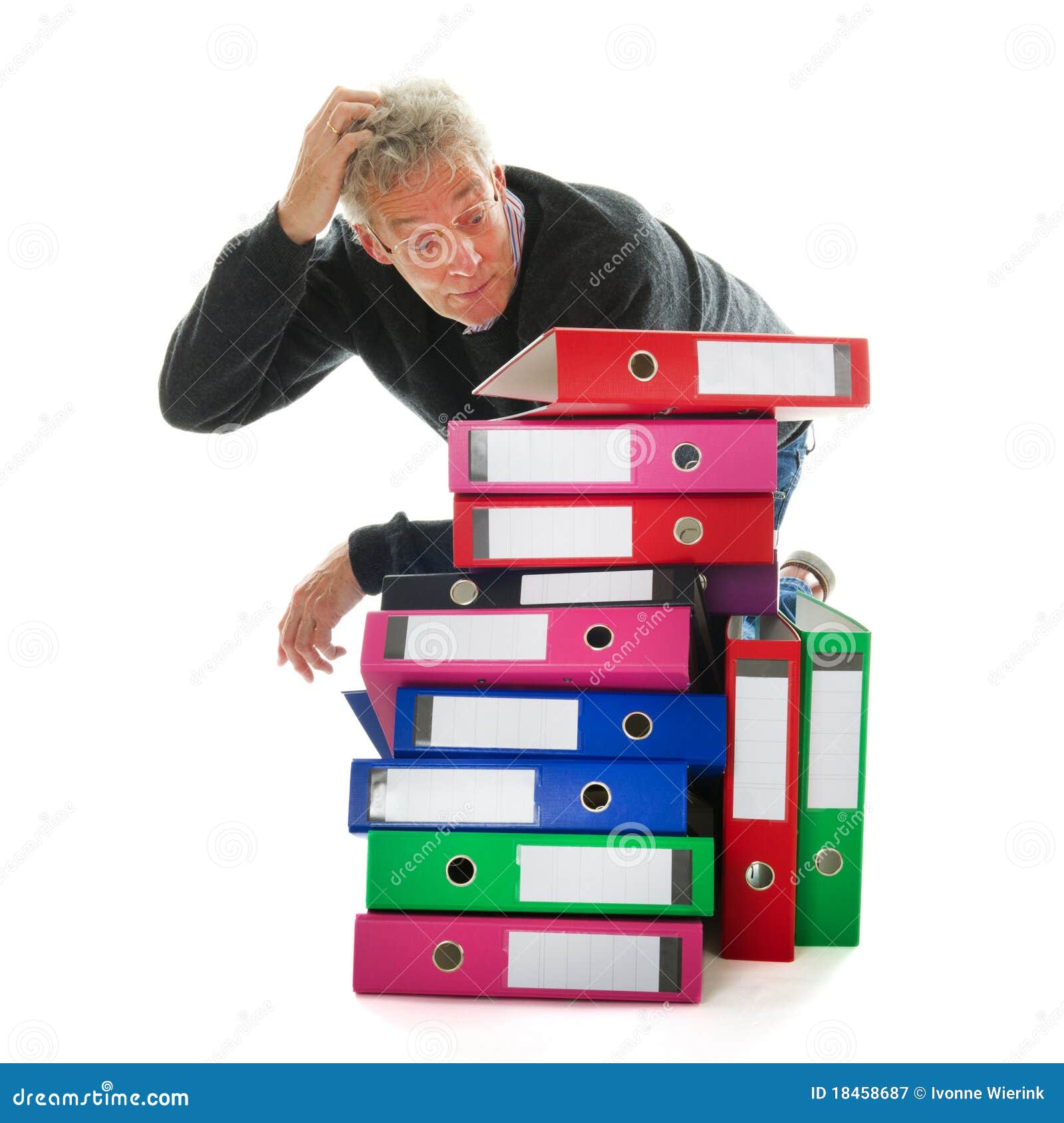 Doing paper administration stock image. Image of ordering - 18458687