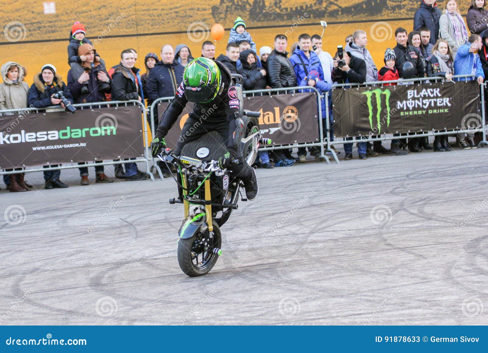 Doing the Tricks on a Motorcycle. Editorial Stock Photo - Image of ...