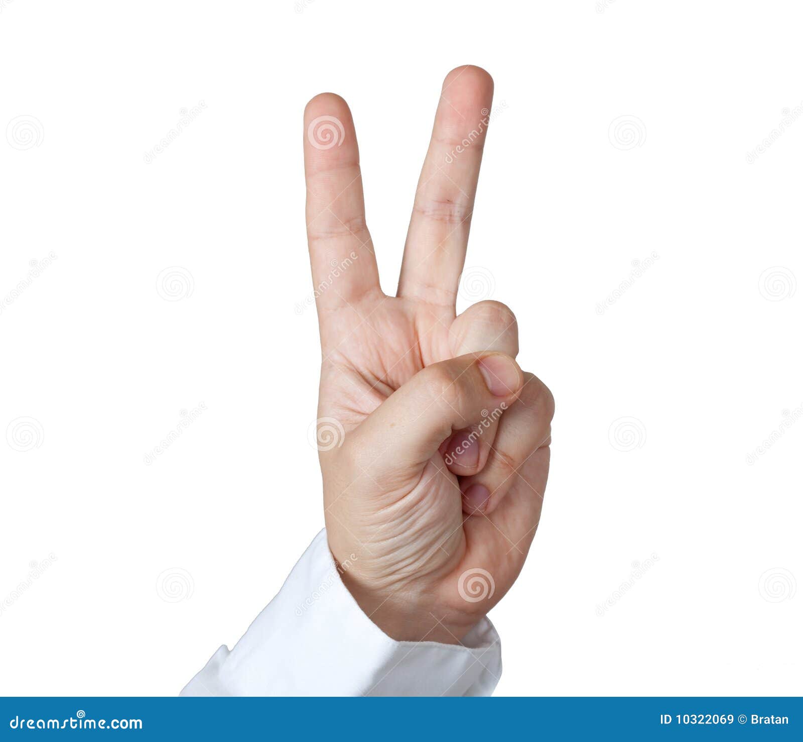 Dois dedos imagem de stock. Imagem de contagem, roupa - 10322069