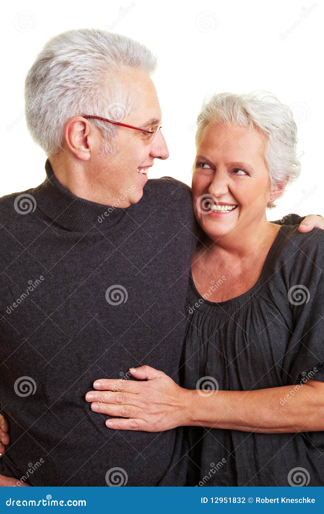 Dois idosos felizes foto de stock. Imagem de tiro, homem - 12951832